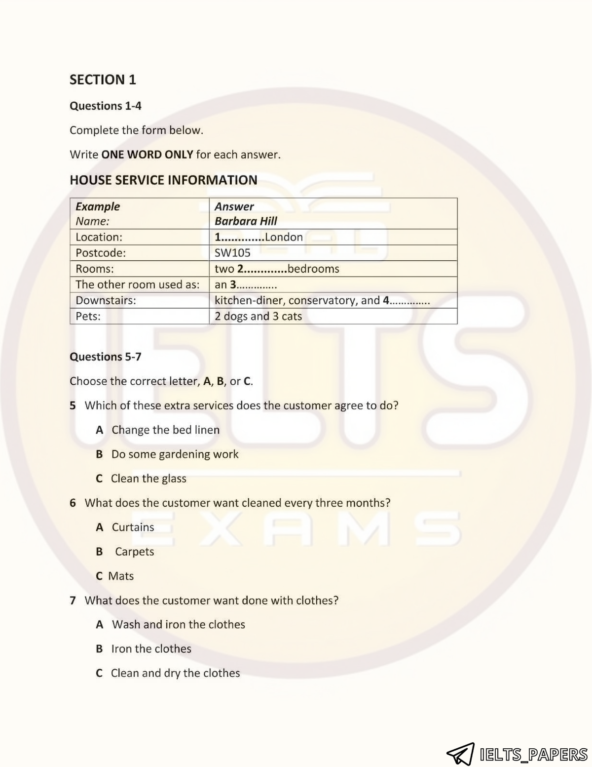 IELTS Mock Exam Practice Papers with Questions and Answers - Studocu