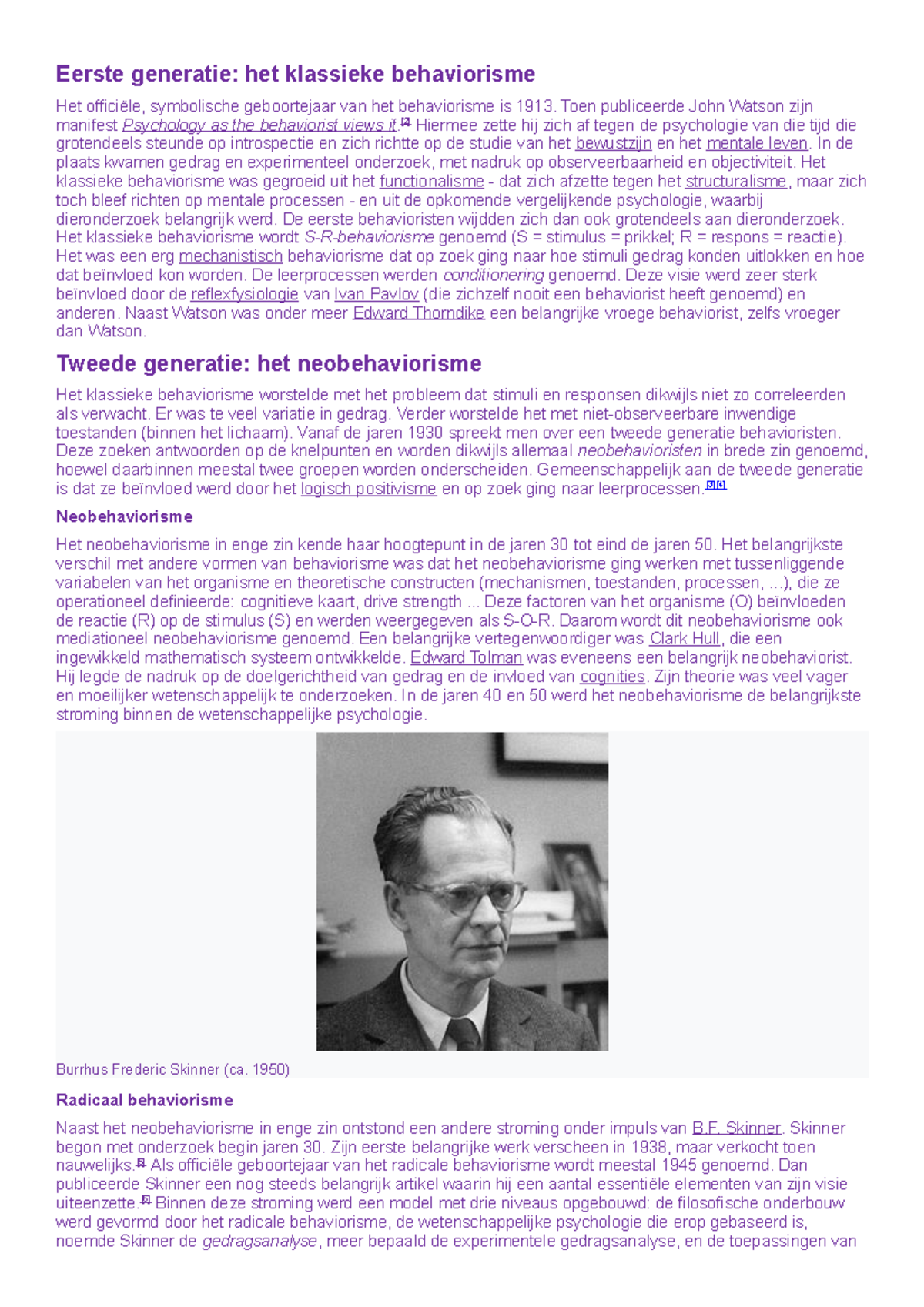 Behaviorisme Uitleg: Klassiek, Neobehaviorisme en Radicaal Behaviorisme ...