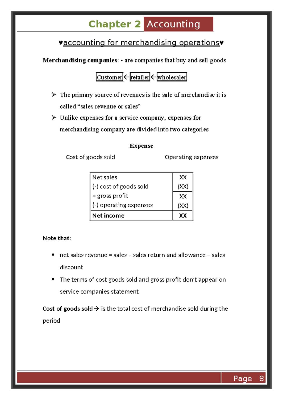 Accounting for Merchandising Operations: Key Concepts and Examples ...