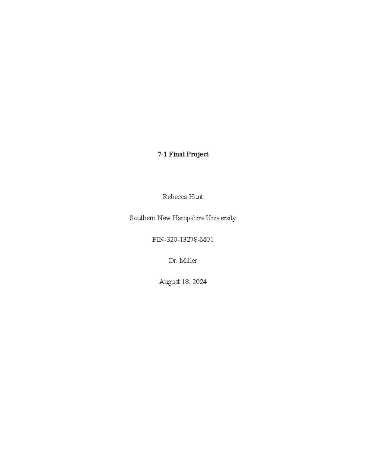FIN 320 Final Project: Analysis of Johnson & Johnson's Financial Health ...