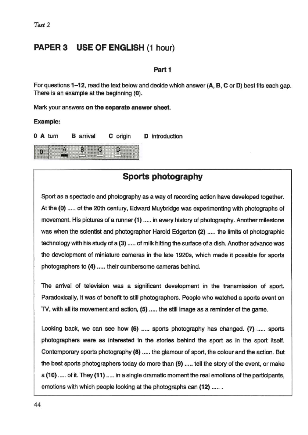 PP2 Tests 2-4: Use of English Reading Comprehension - Studocu