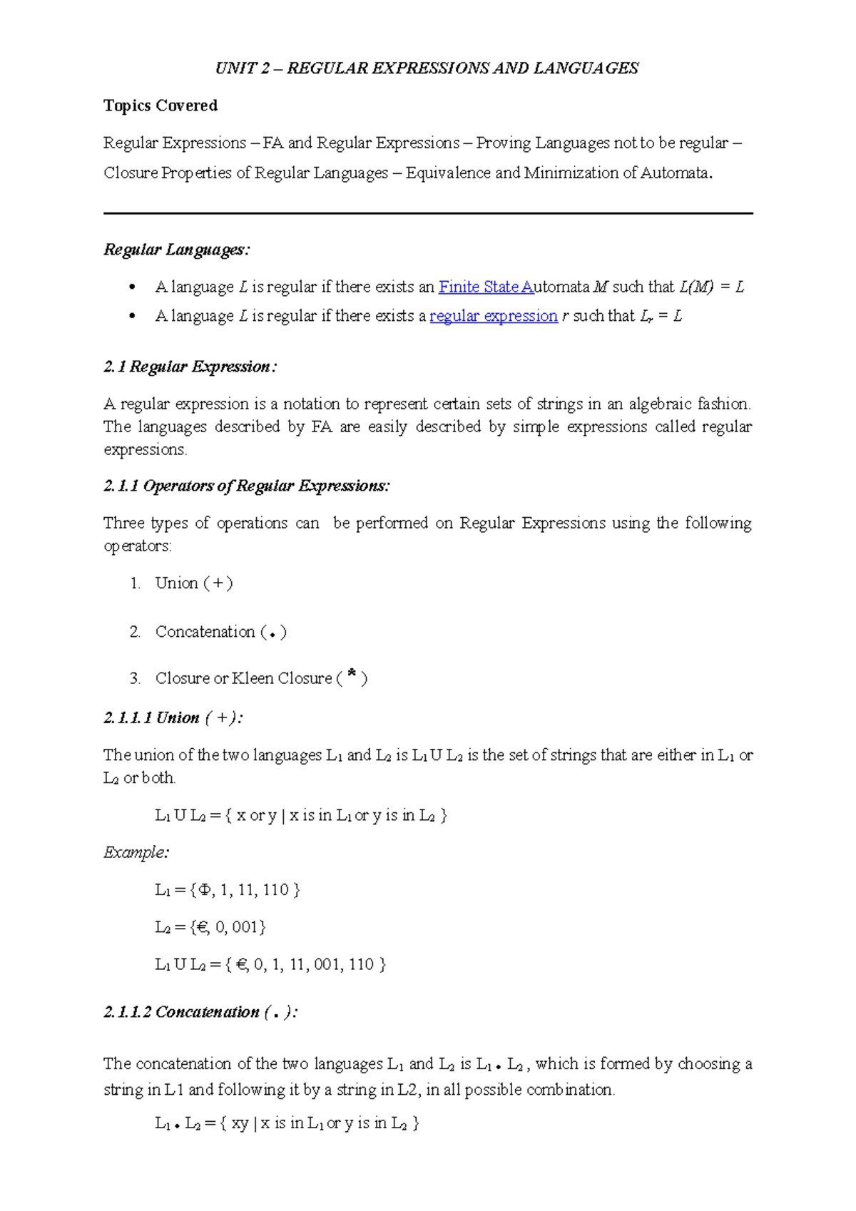 Unit I Lecture Notes Unit I Introduction Software Engineering 9133