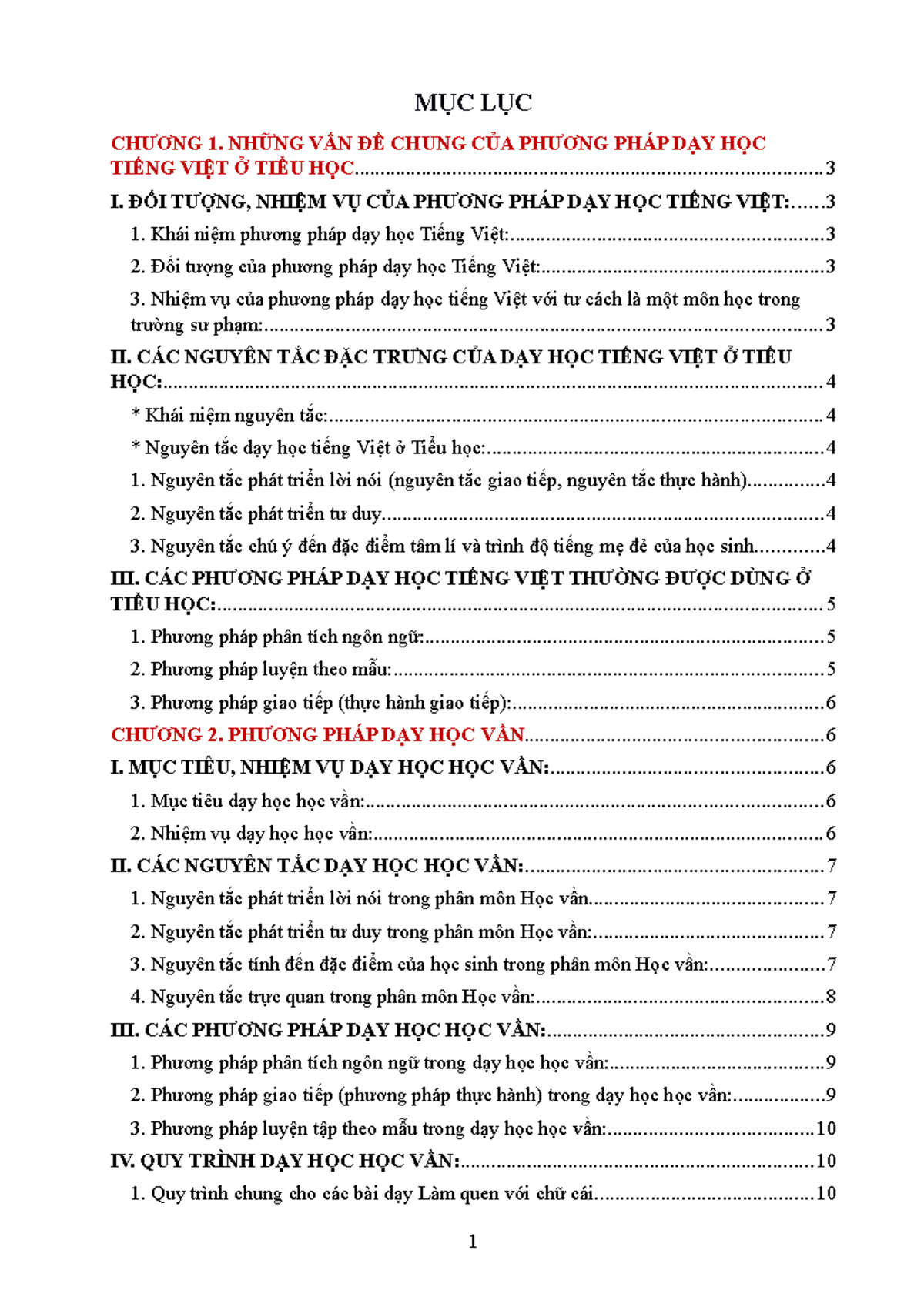 Đề cương tiếng Việt 08 - assssssssss - MỤC LỤC TIẾNG VIỆT Ở TIỂU - Studocu