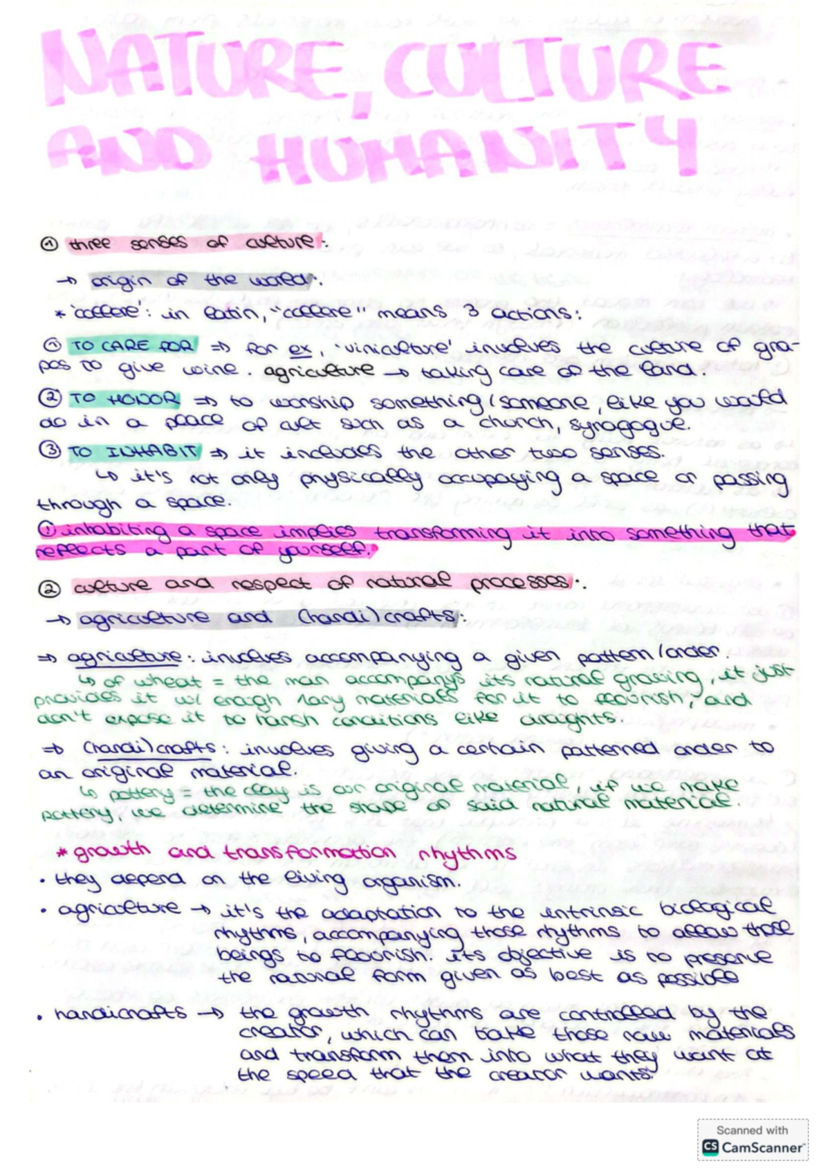 Unit 3 - Nature, Culture, and Humanity: Exploring Cultural Dimensions ...