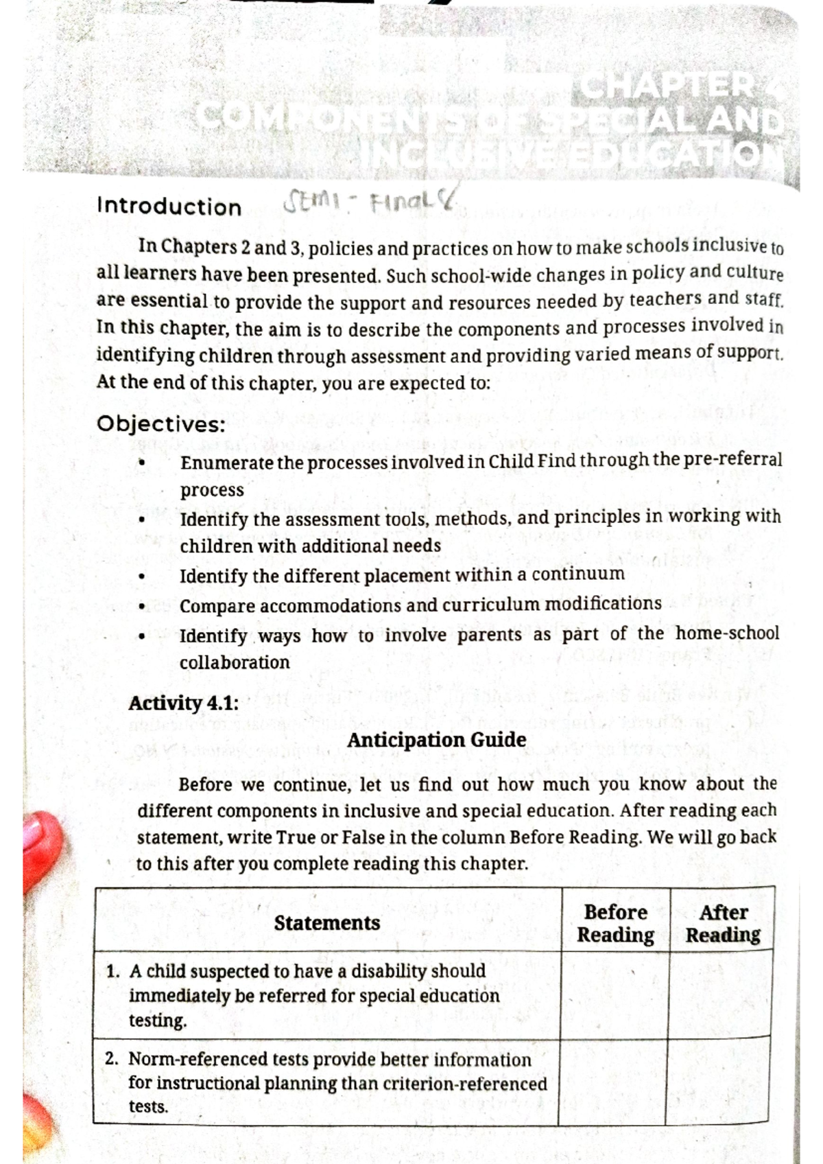 Foundations of Education: Chapter 4 - Inclusive and Special Education ...