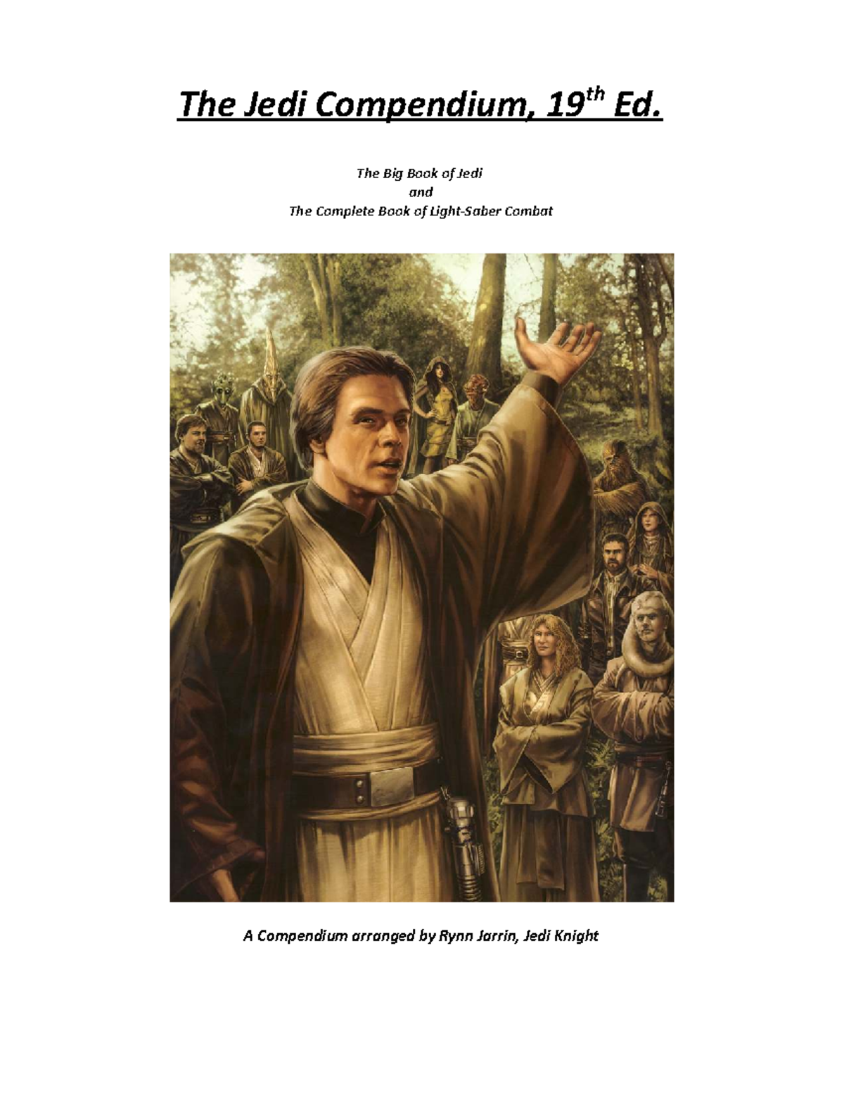 The Jedi Compendium: Insights and History, 19th Ed. - Studocu