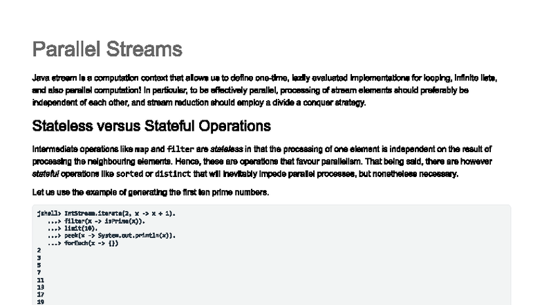 Java Parallel Streams: Understanding Stateless vs Stateful Operations ...
