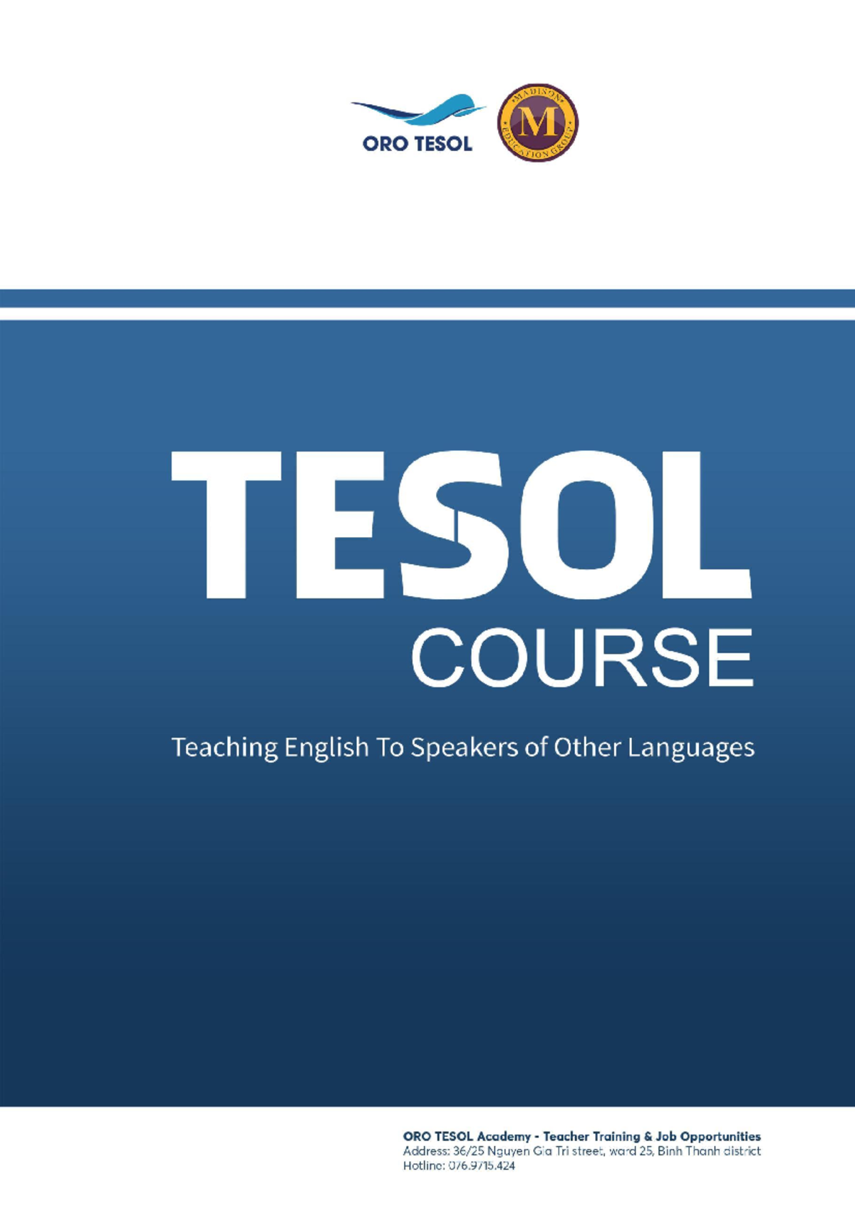 GIÁO TRÌNH - TESOL Course Book: Key Chapters & Teaching Methods - Studocu