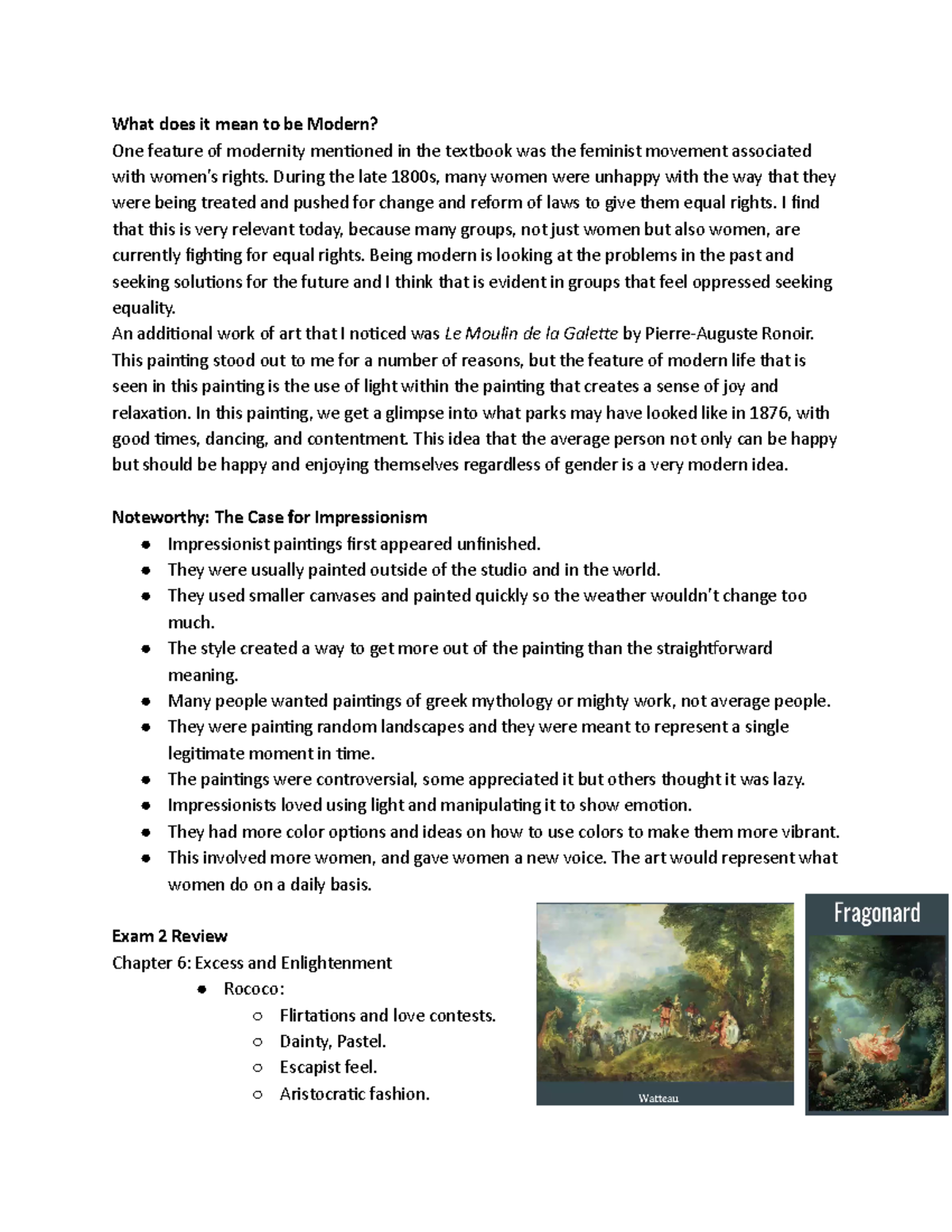 Humanities Notes: Exploring the Meaning of Modernity - Studocu