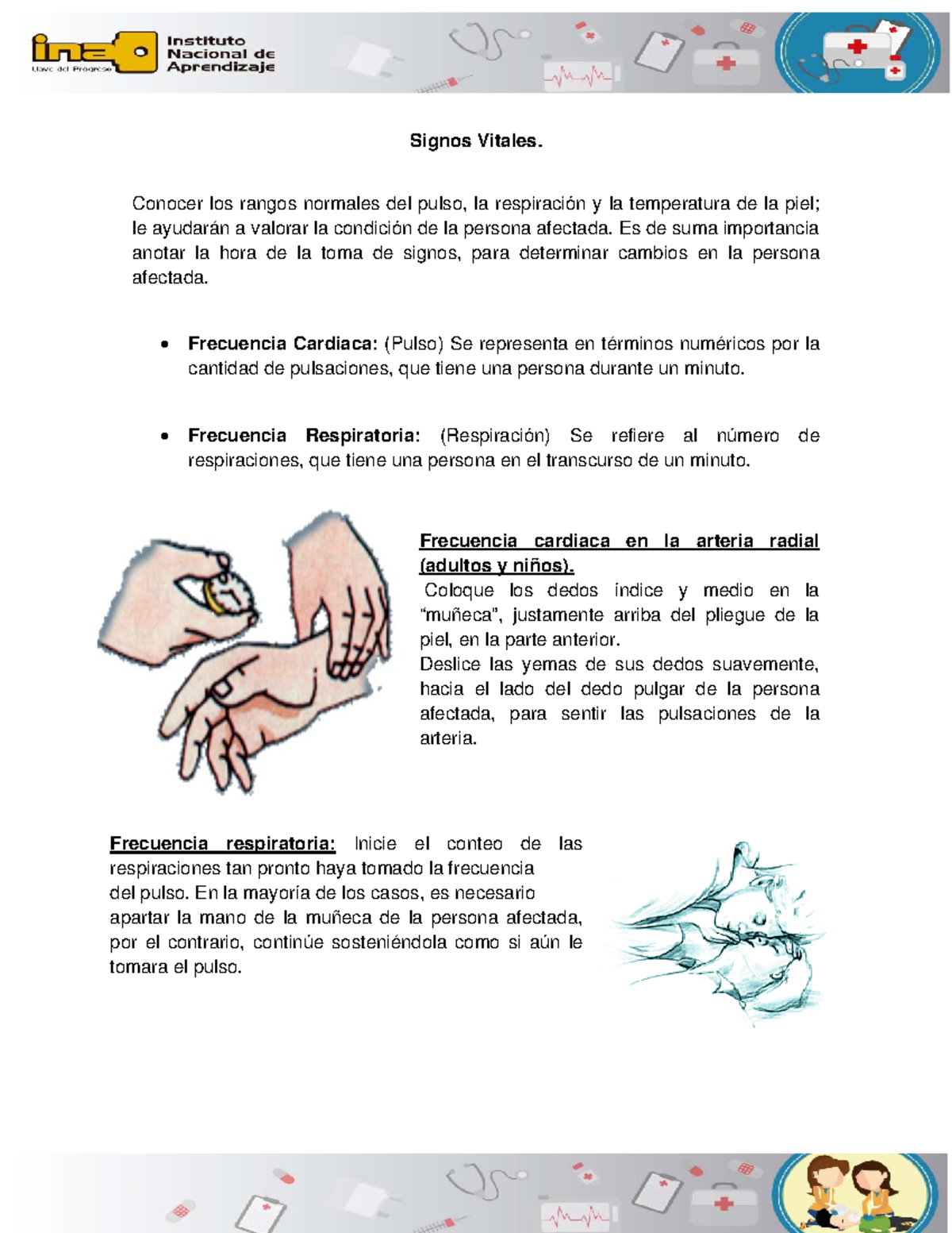 Signos vitales - Conocer los rangos normales del pulso, la respiración ...