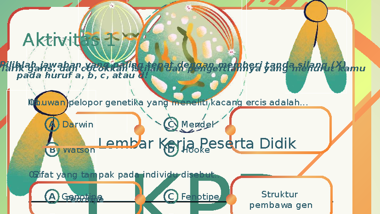 LKPD Genetik Kelas XII: Aktivitas 1 dan 3 tentang Genotipe dan Fenotipe ...