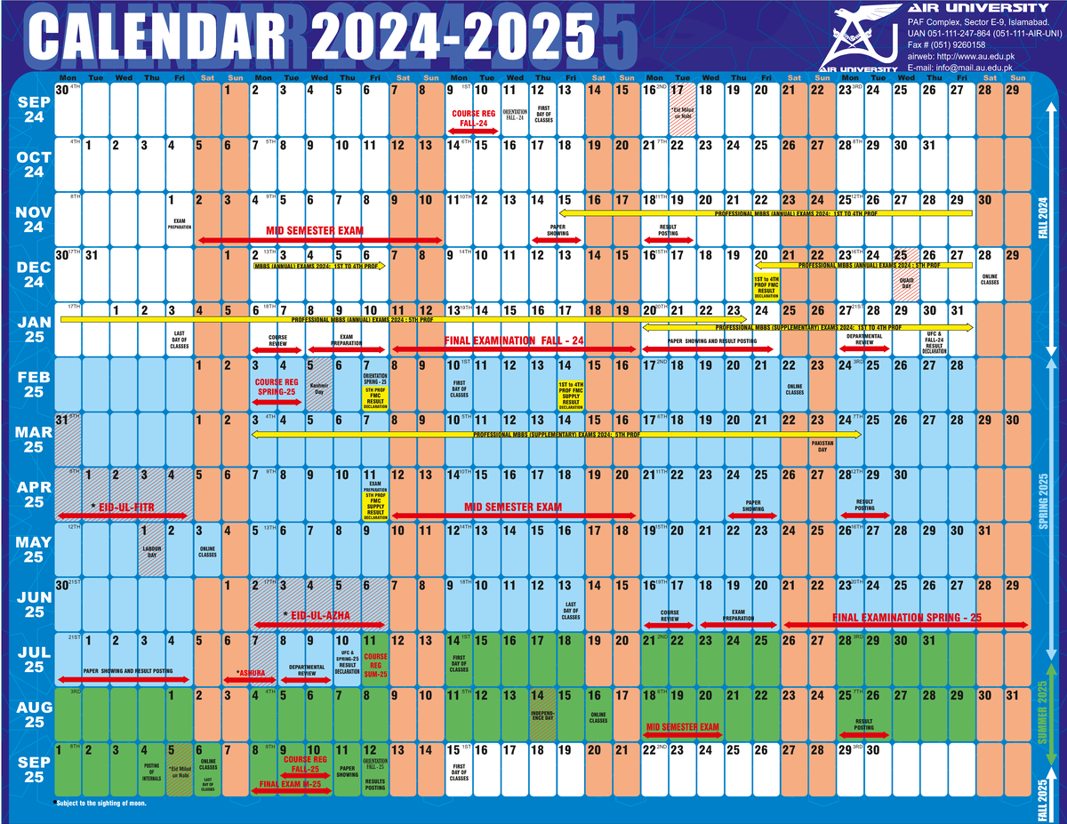 Academic Calendar 2024-25: Important Dates & Events Overview - Studocu