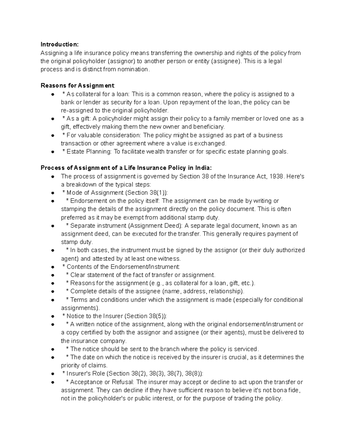 Process of Assignment of Life Insurance Policy in India: Key Steps and ...