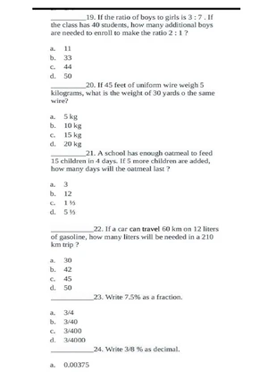 Afpsat Reviewer General Aptitude Battery Test - Questions: 40 Marks ...