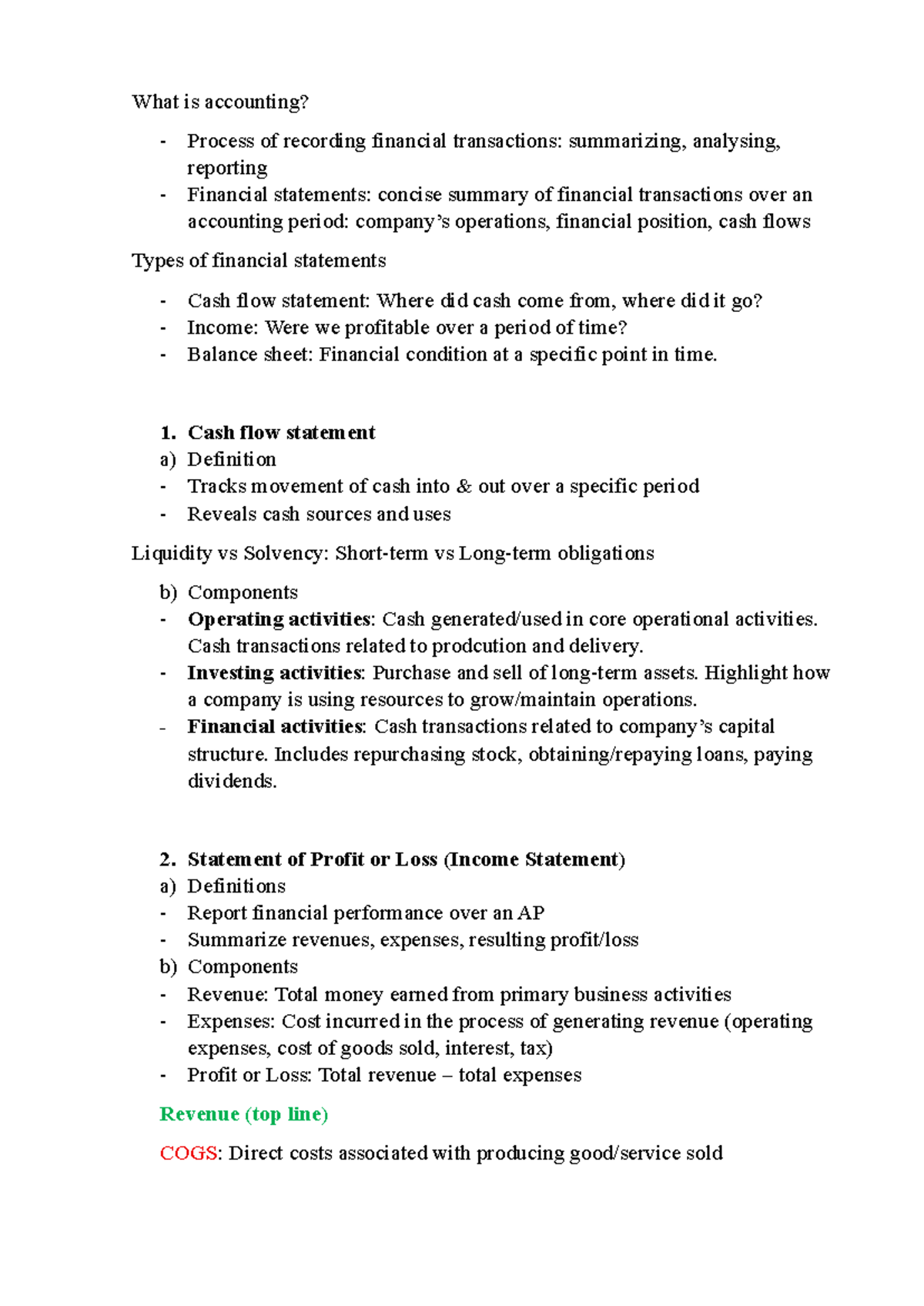 Unit 13 - U13 Lecture Notes on Accounting Principles and Financial ...