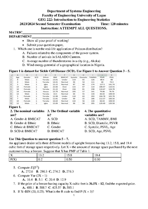 BME511 Exam 2024 - Final Exam - Department of Biomedical Engineering ...