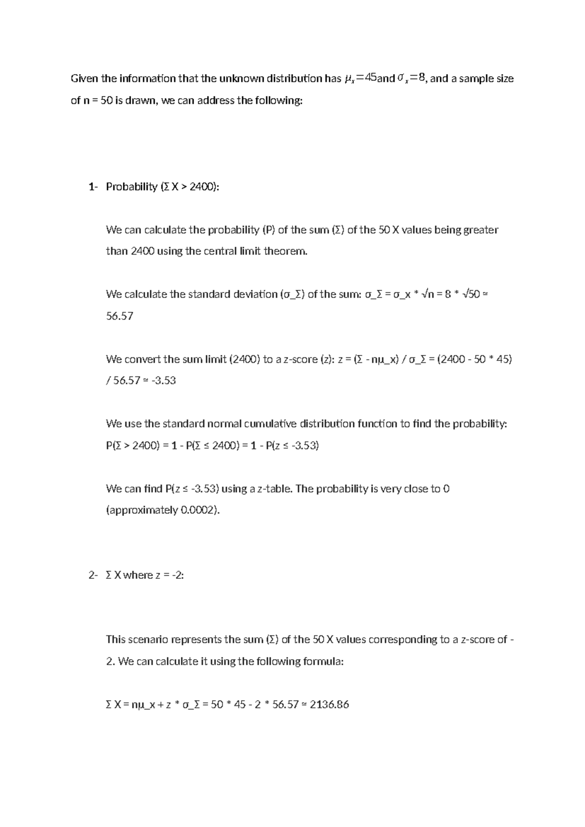Stat Learning Journal Unit 8: Probability & Central Limit Theorem ...