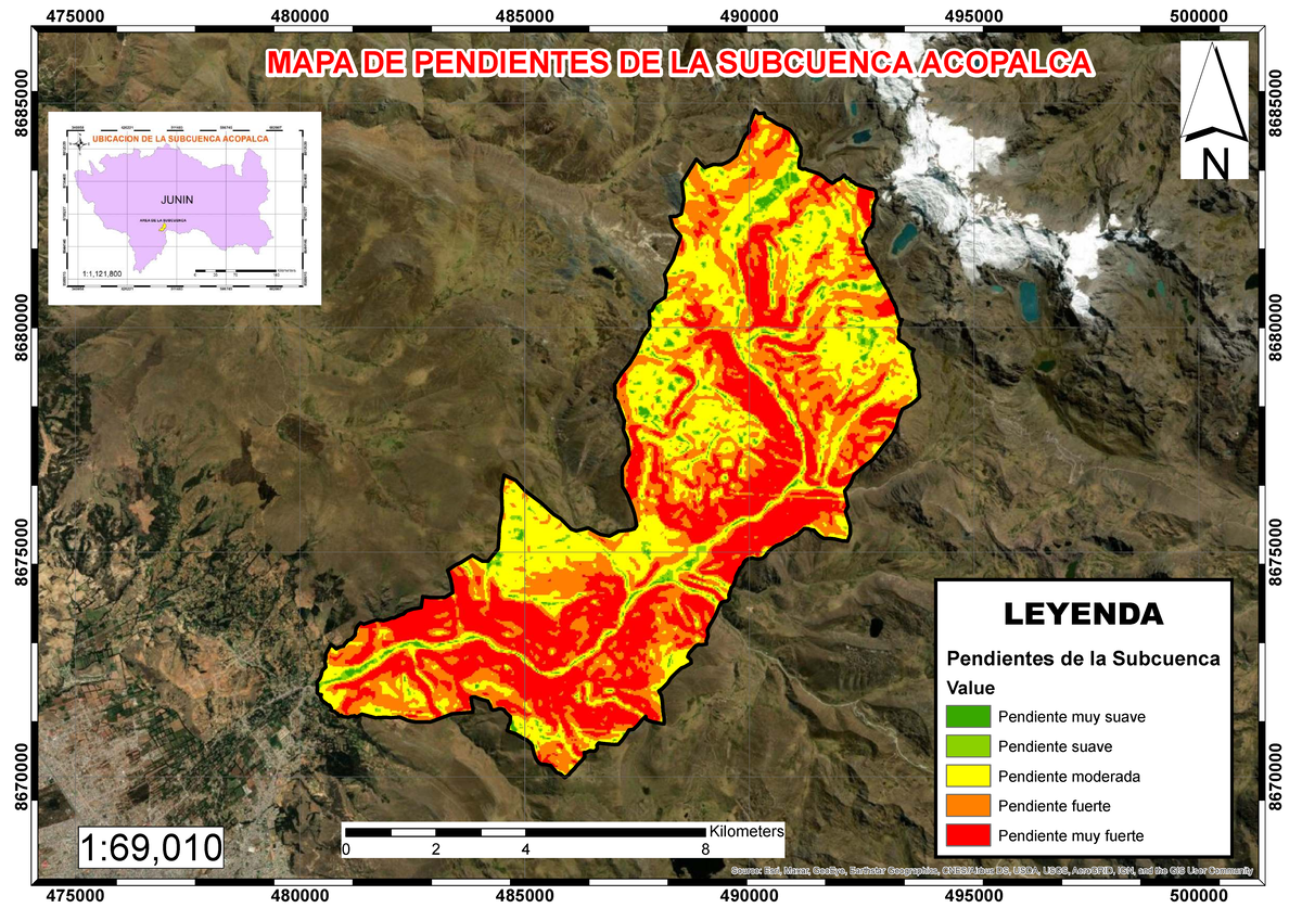 Raster subcuenca - Source: Esri, Maxar, GeoEye, Earthstar Geographics ...