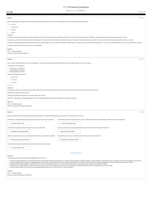 Test Out Lab Sim 10.5.10 Practice Questions - Deprecated API usage: The ...