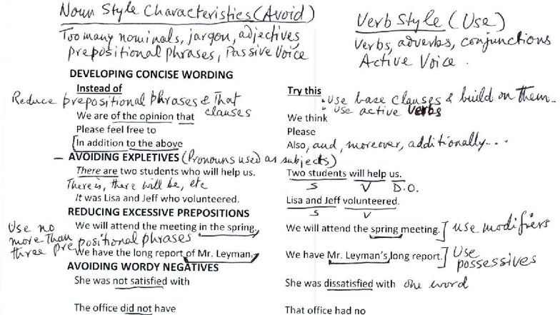 Conciseness Handout: Strategies for Effective Communication - Studocu