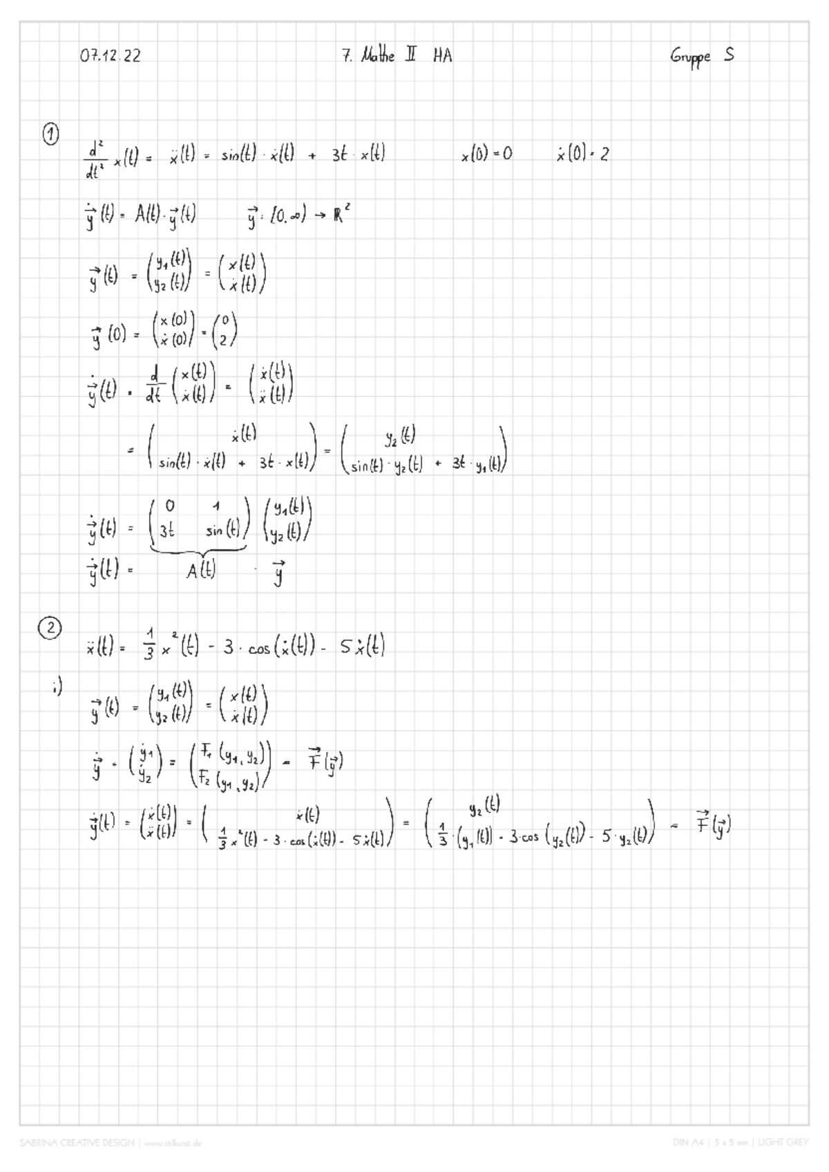 7 Mathe HA 221207 113626 - Mathematik 2 / Statistik - Studocu