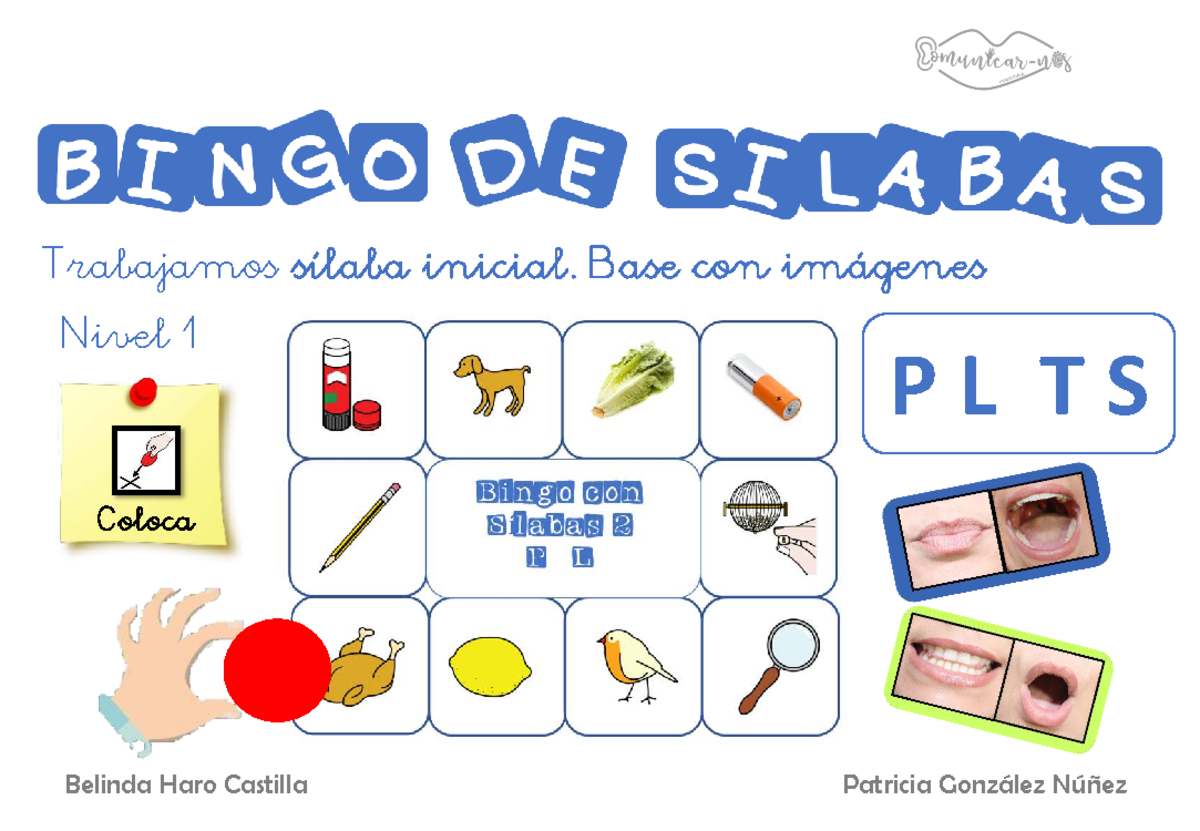 Bingo de Sílabas Iniciales Nivel 1 P-L-T-S - Studocu