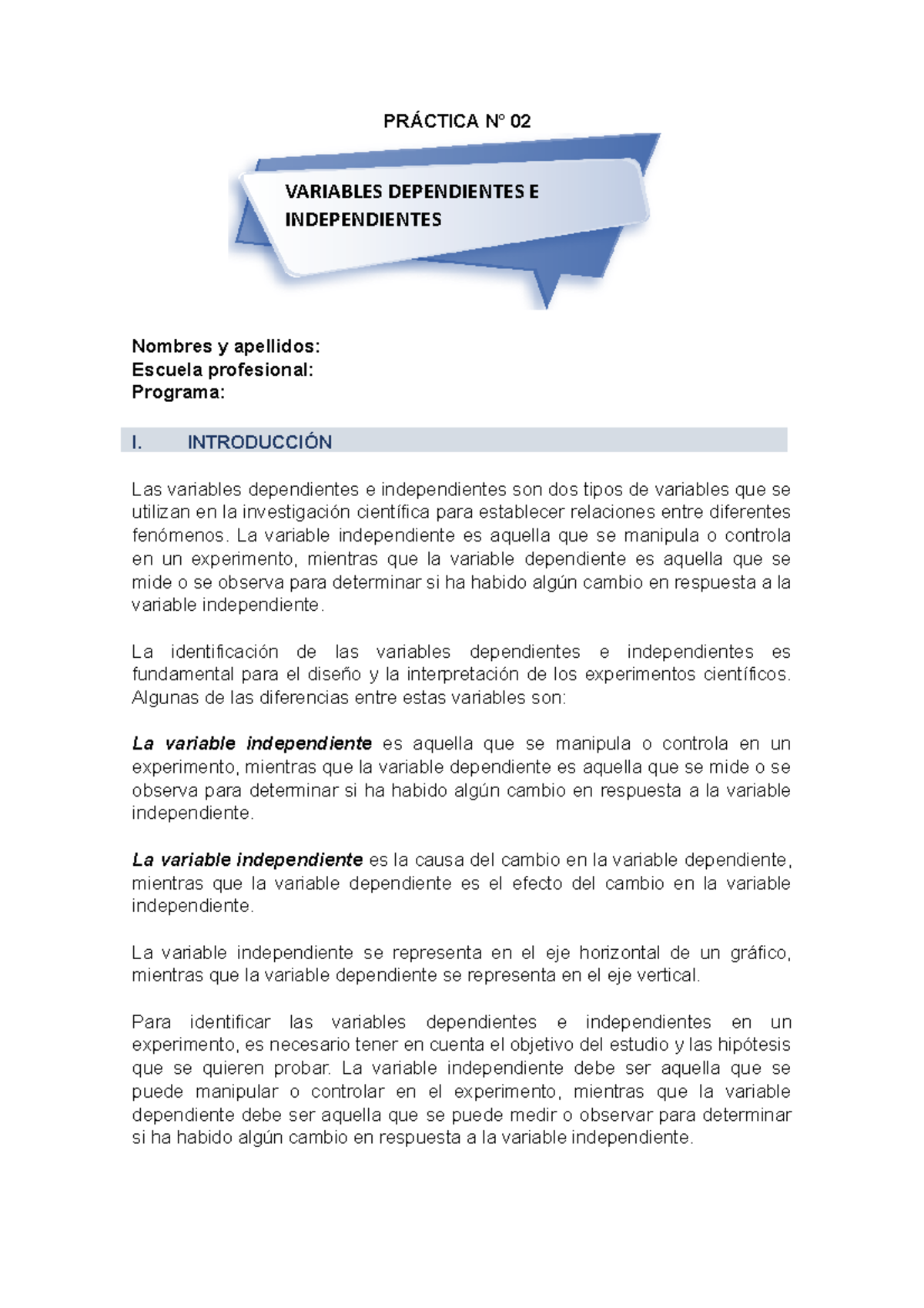 Práctica 02 Identificación De Variables Dependientes E Independientes 2338