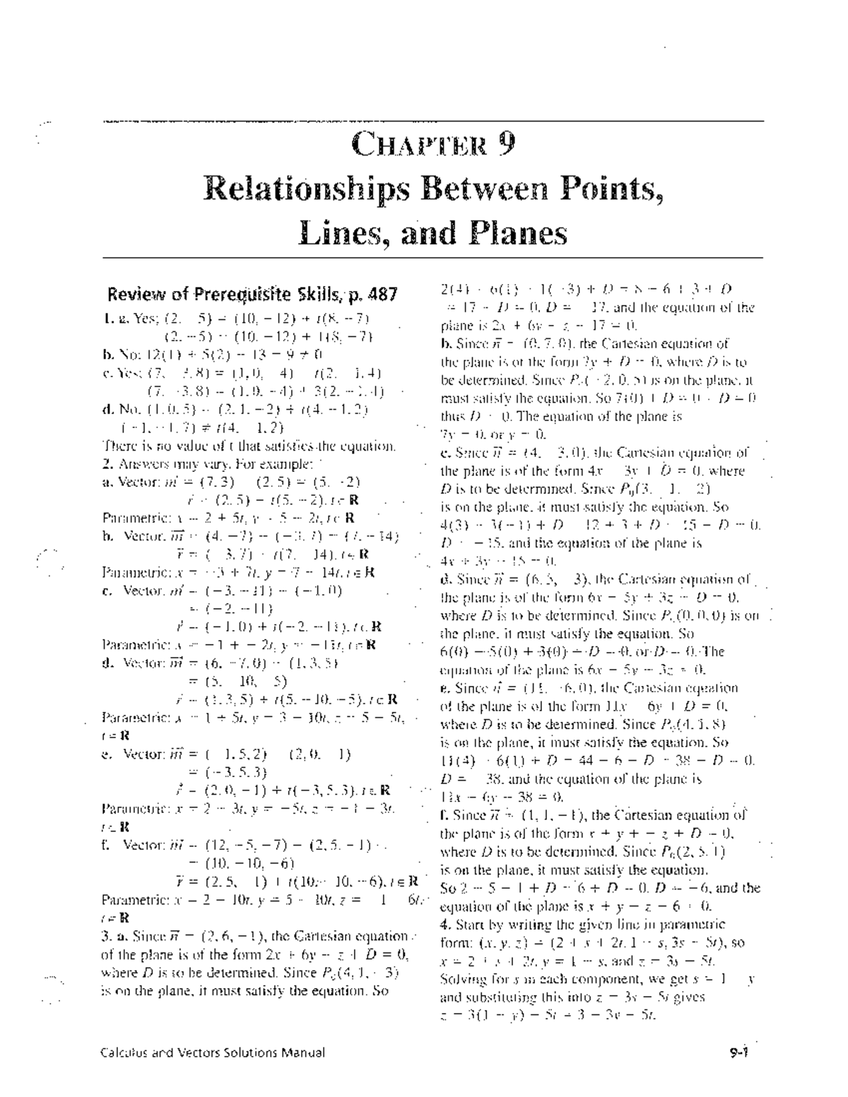 MCV4U Chapter 9 solutions - Studocu