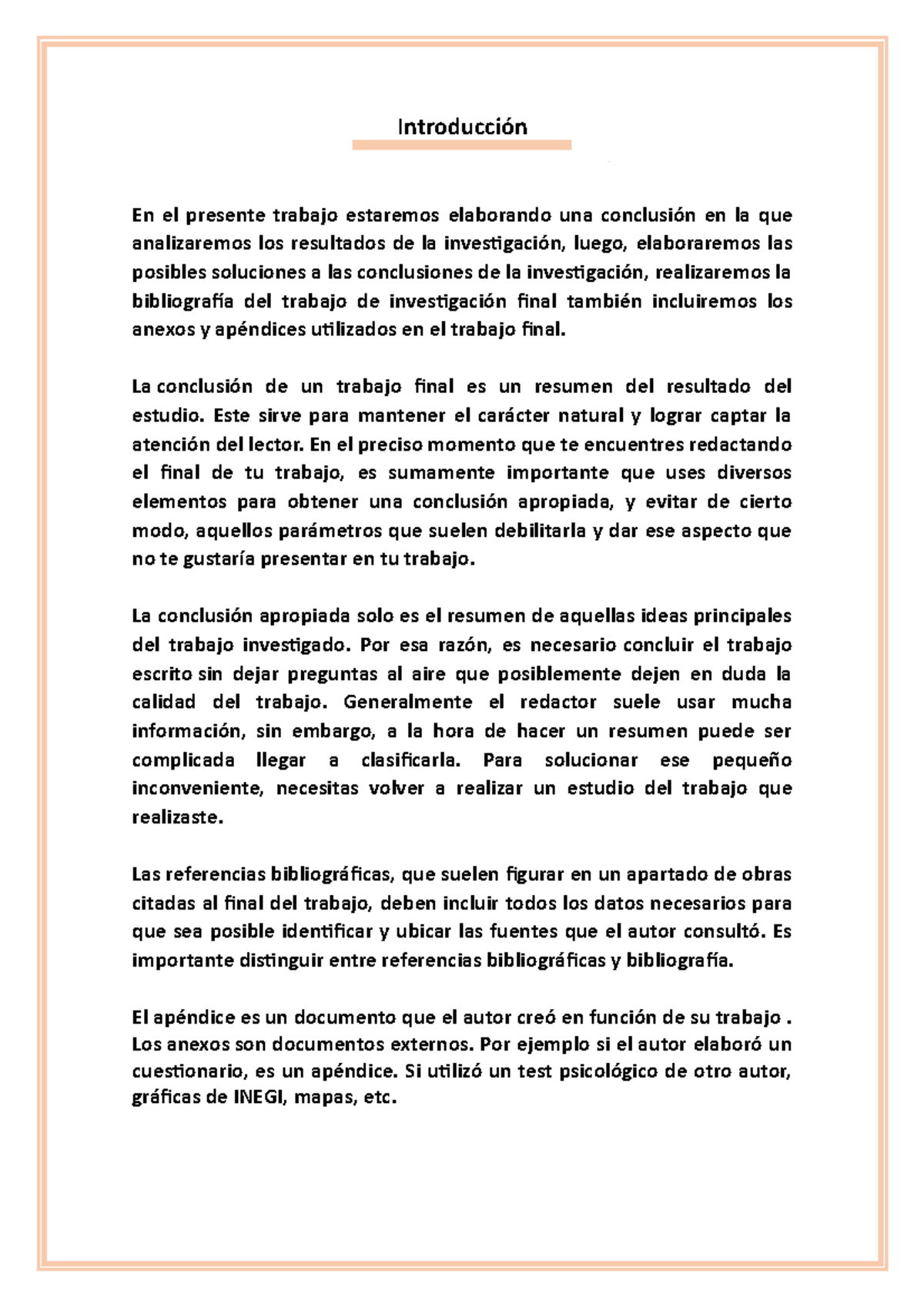 Ejemplos De Introduccion Para Un Trabajo Coleccin De Miguel Ángel