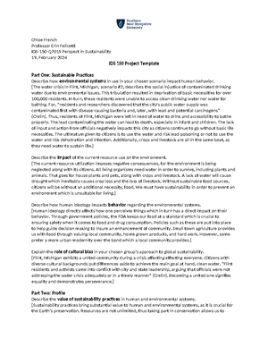 Discussion Board IDS 150 5-1 - Discussion Board 5- I believe that one of the most important ...