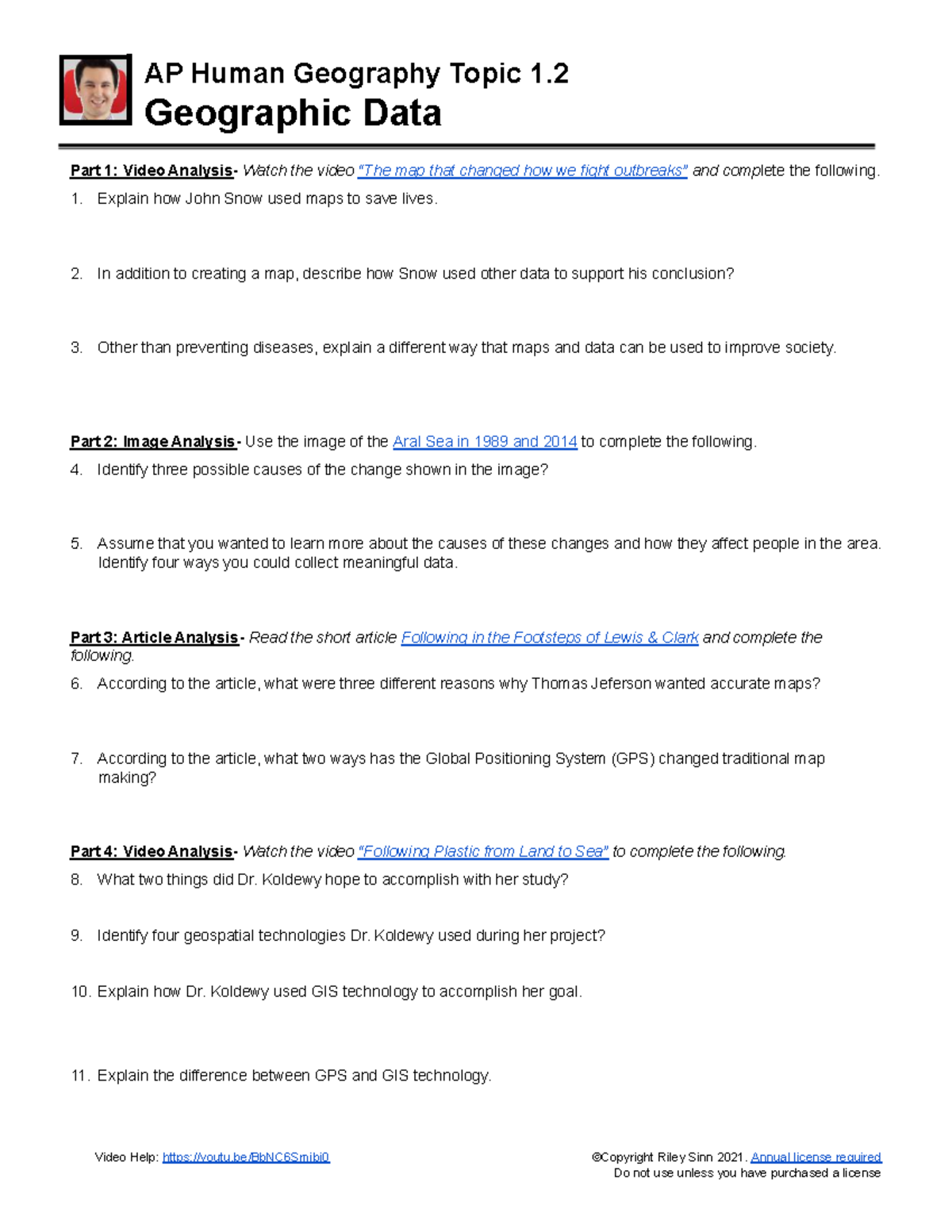 AP Human Geography: Topic 1.2 Geographic Data Analysis - Studocu
