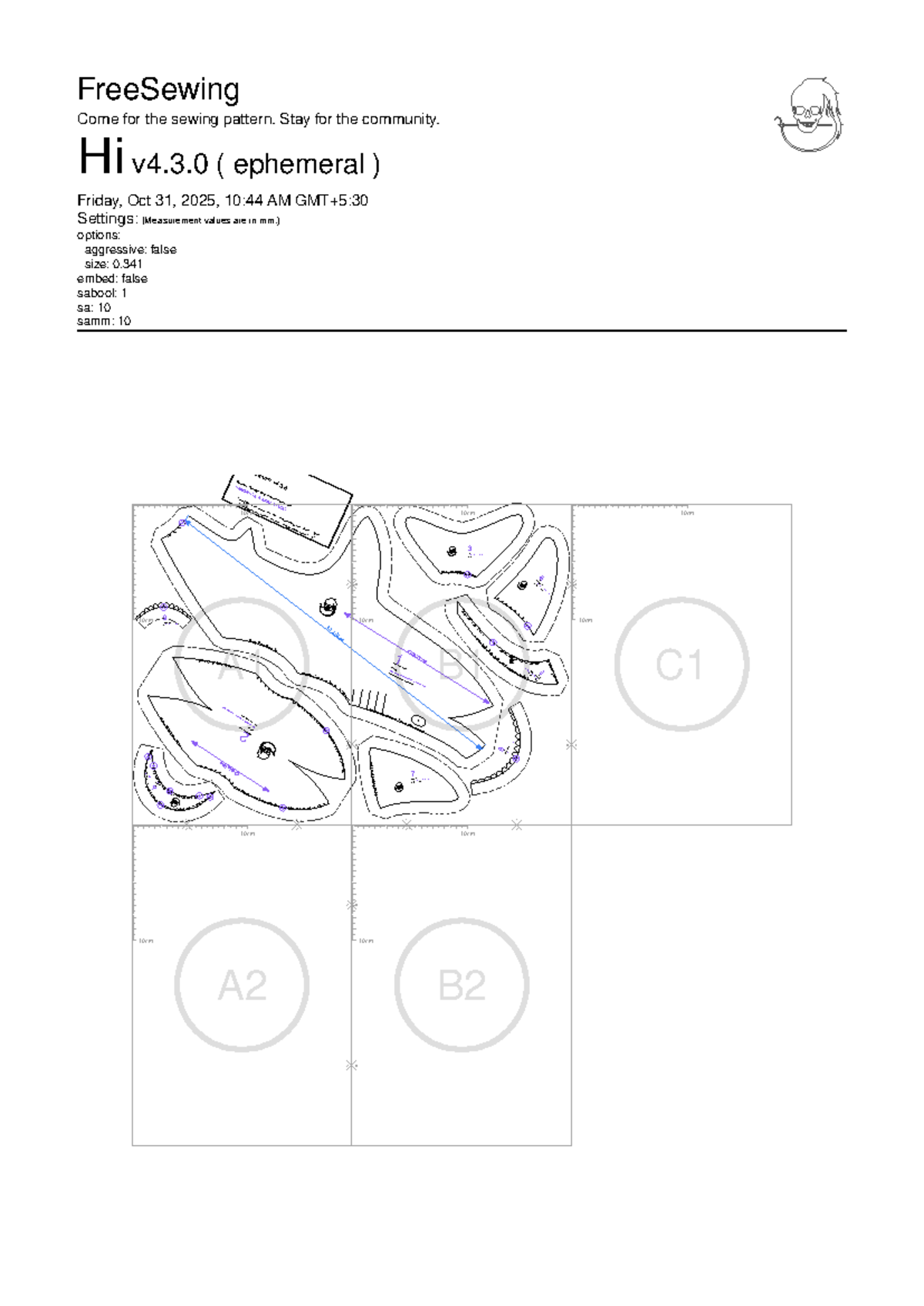 FreeSewing Hi the Shark Pattern v4.3.0 (Ephemeral) - Studocu