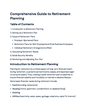 Retirement Planning Strategies: Comprehensive Guide for Financial ...