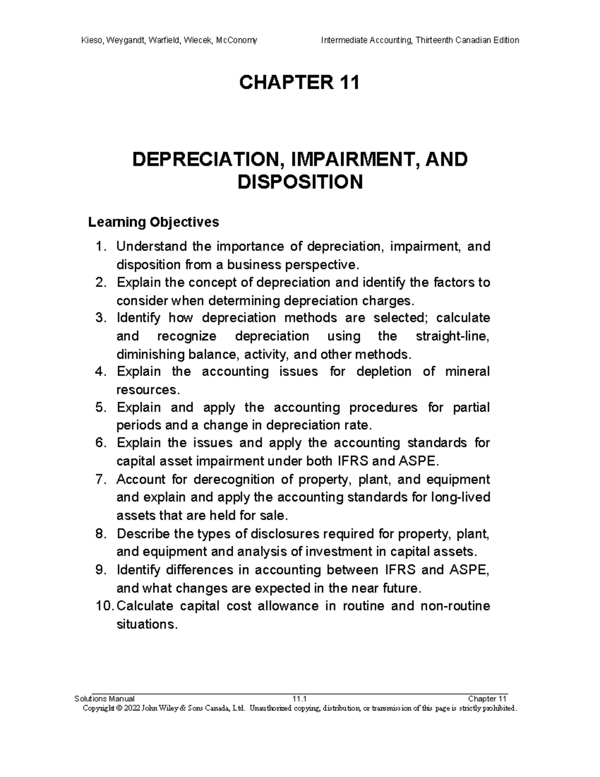 Intermediate Financial Accounting: Chapter 11 Solutions Manual - Studocu