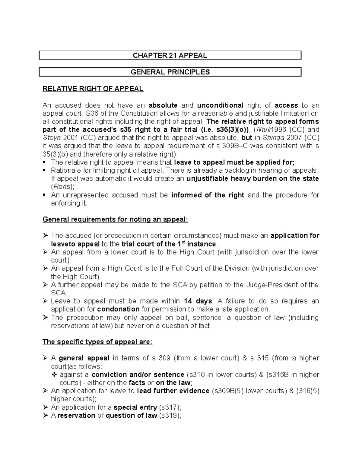 Appeals Text Book pages - 25 Appeal procedures in the Criminal ...