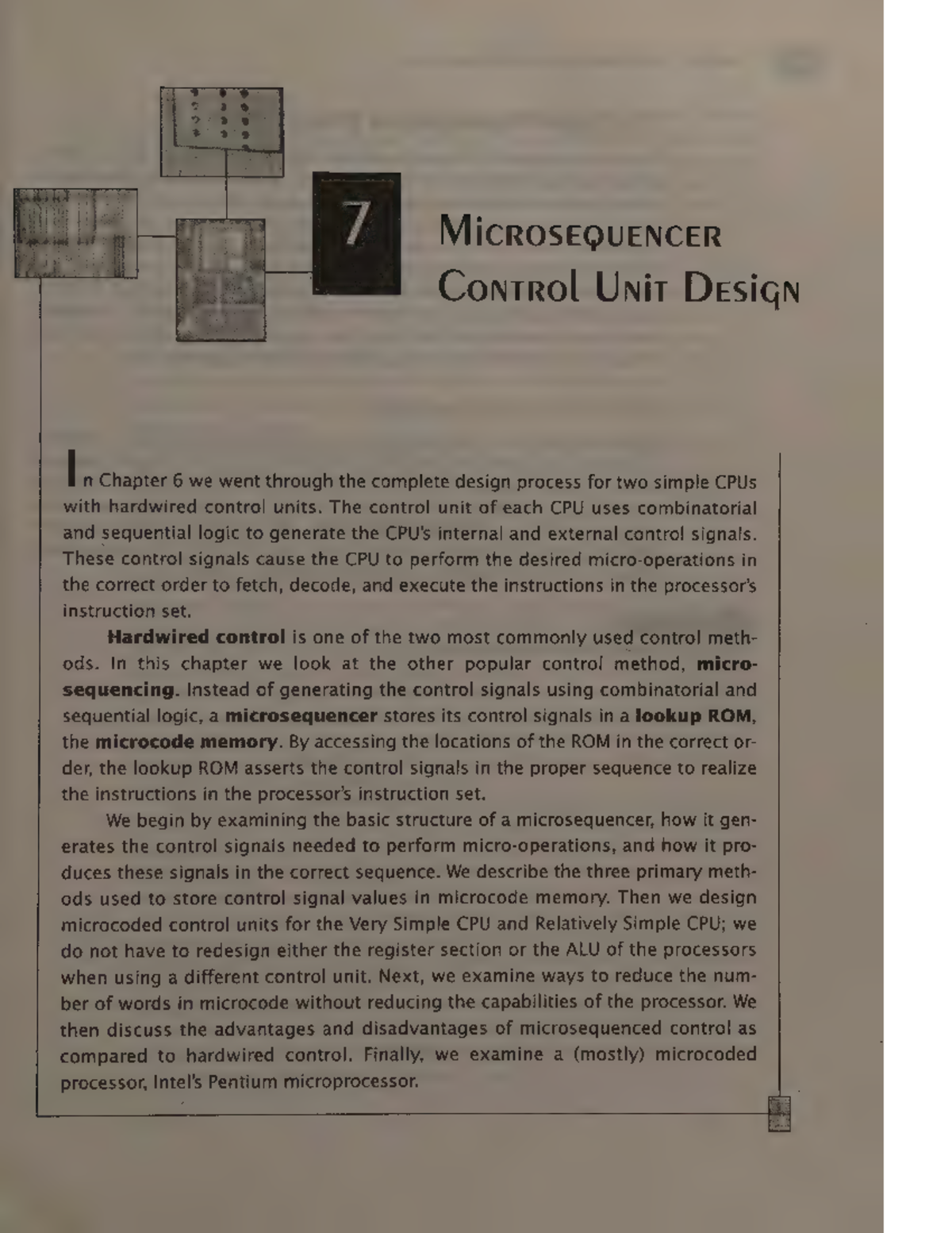 Microprogrammed Control Unit Design for CPUs in CSE 101 Chapter 7 - Studocu