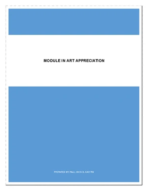 Art appreciation module revised pdf free - MODULE IN ART APPRECIATION PREPARED BY: PAUL JOHN D ...