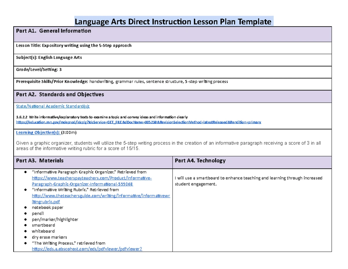 Language Arts Instruction and Intervention - C365 Notes - Competency 1 ...