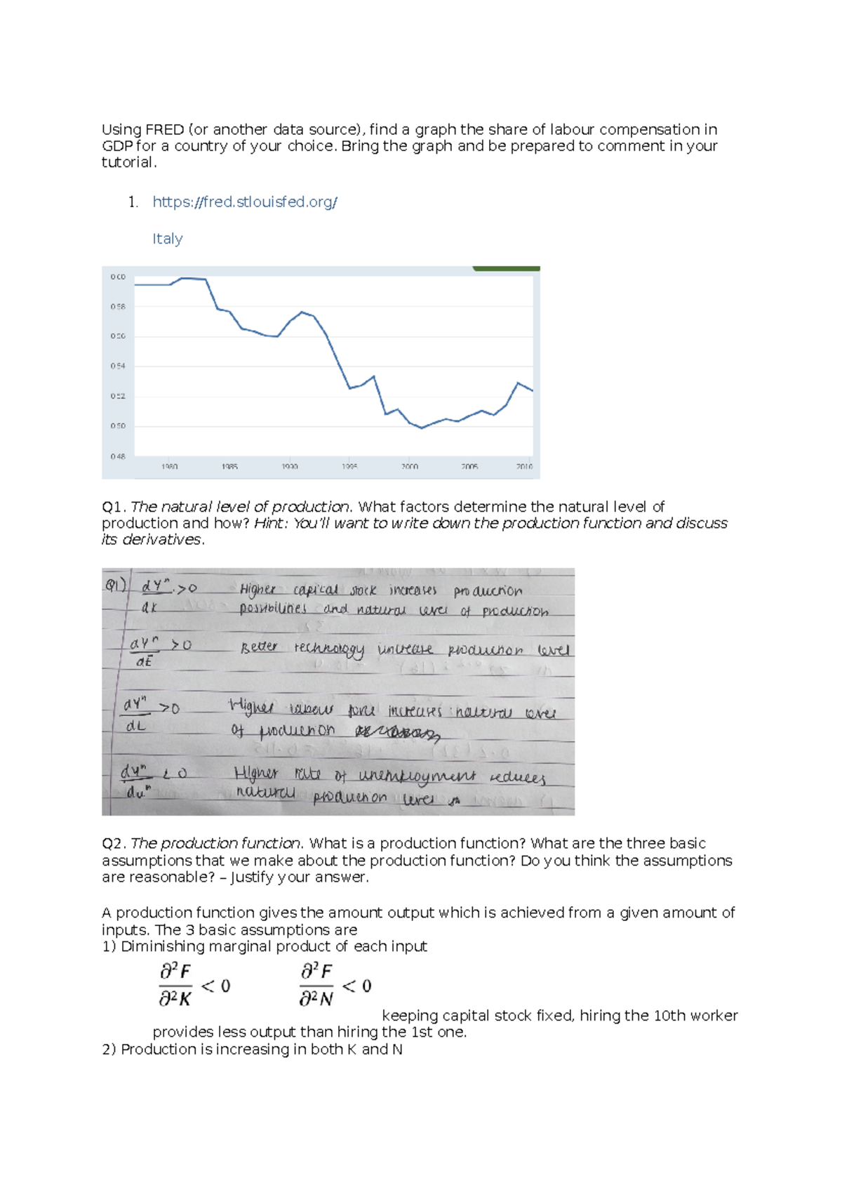 Tutorial Homework 2: Analyzing Production Functions & Labor ...