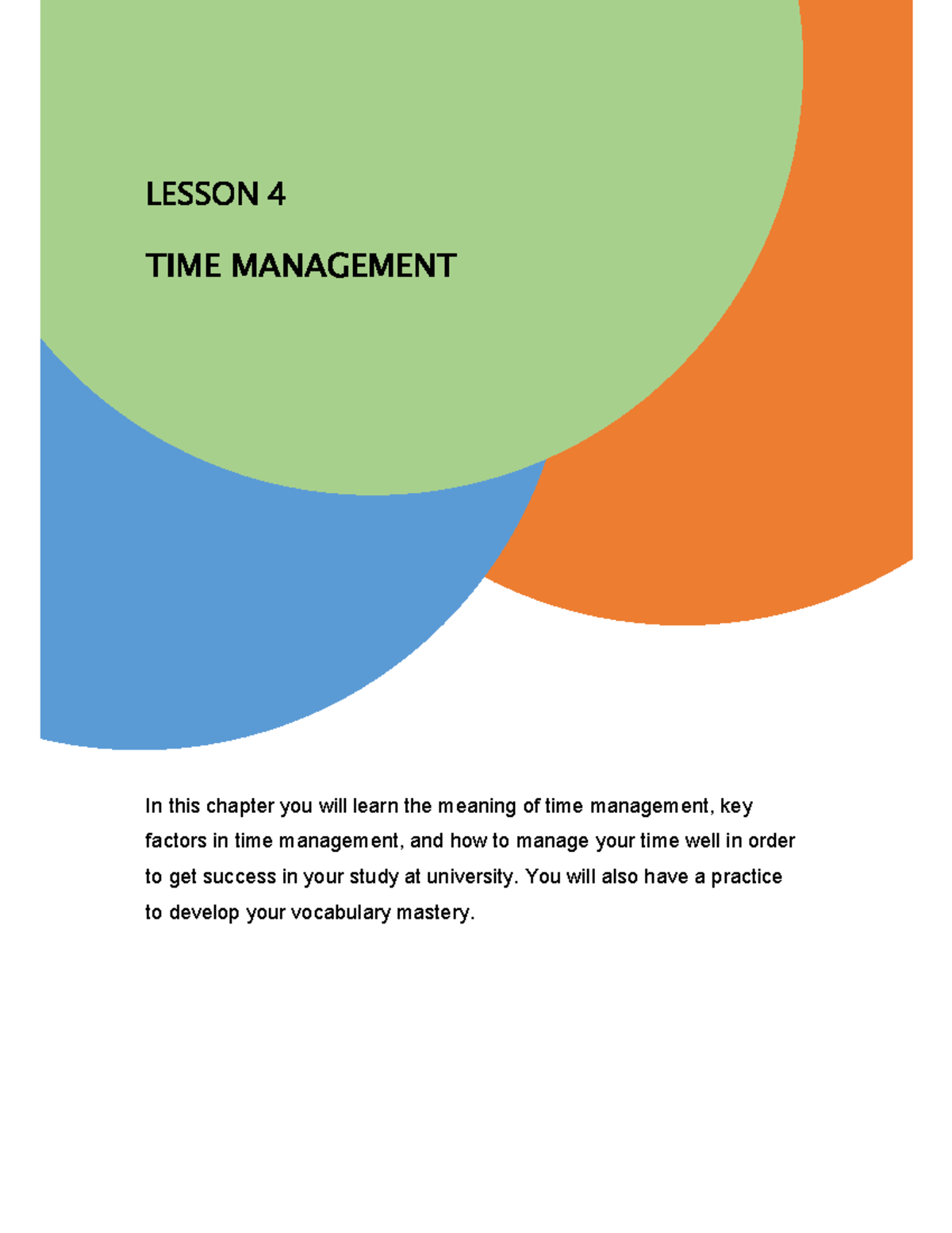 Unit 4 - Mastering Time Management Techniques for Academic Success ...
