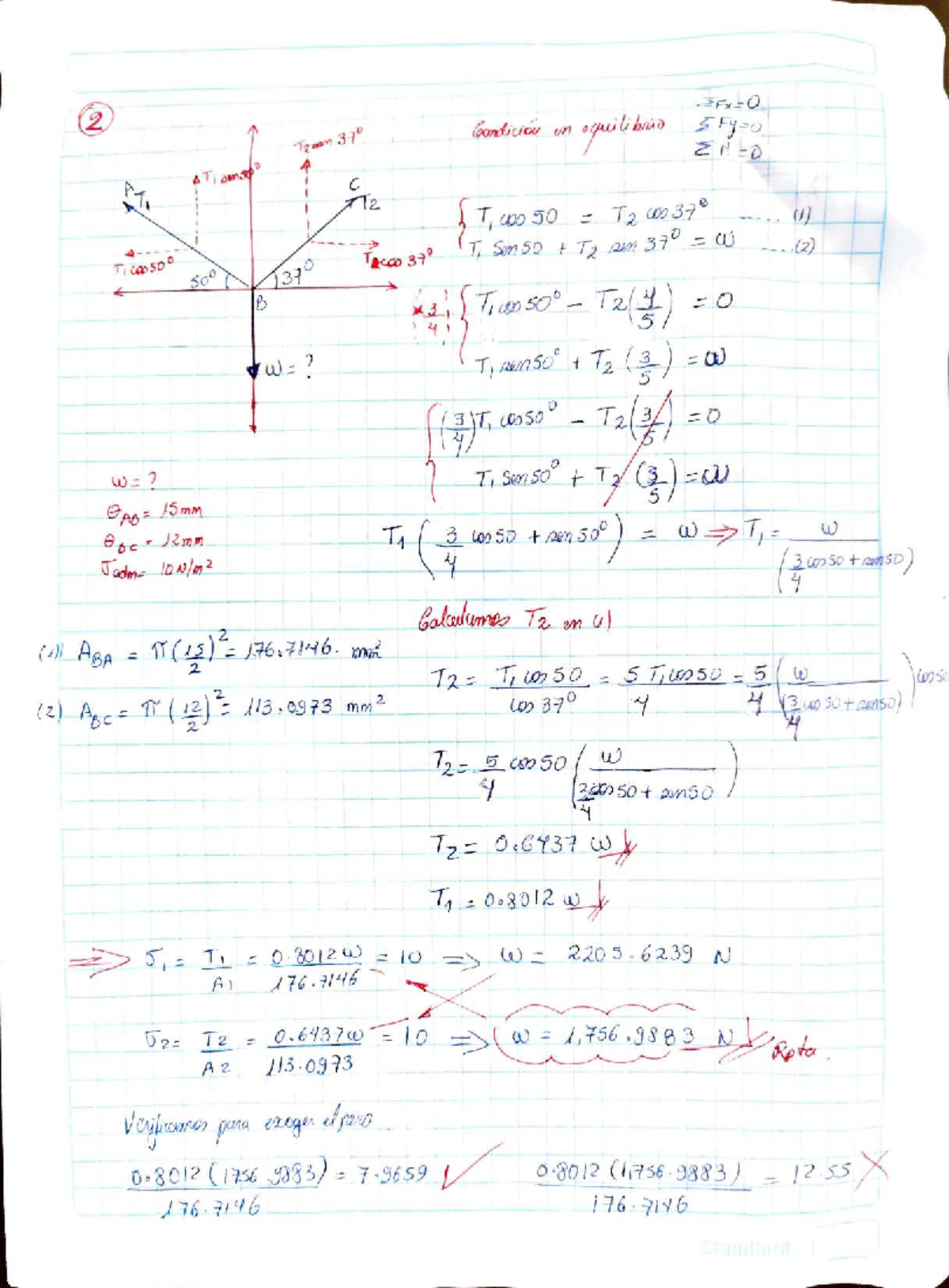 T200m Final Exam: Equilibrium Conditions and Calculations - Studocu