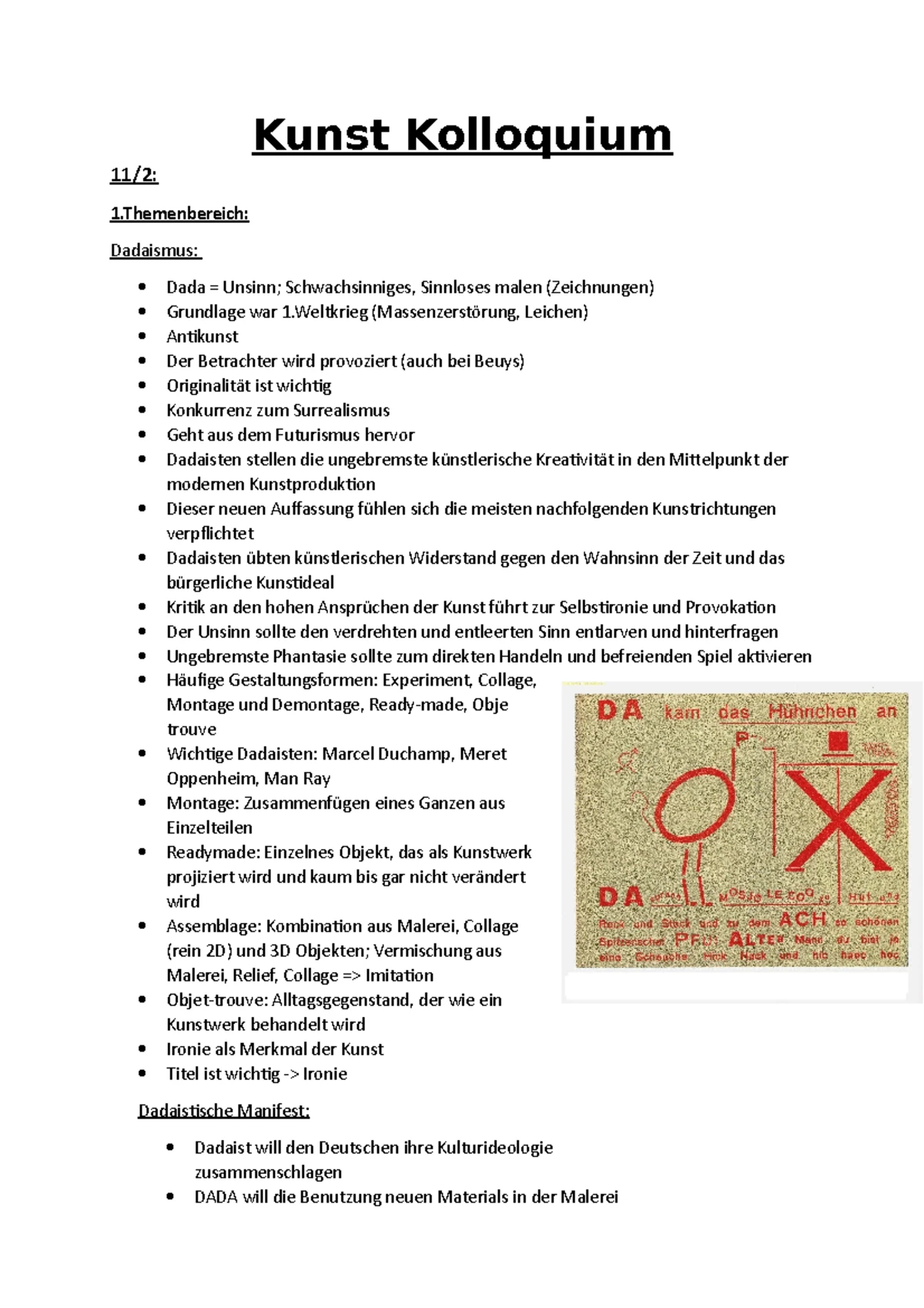 Kunst LK: Fachbegriffe zur Bildanalyse und deren Interpretation - Studocu