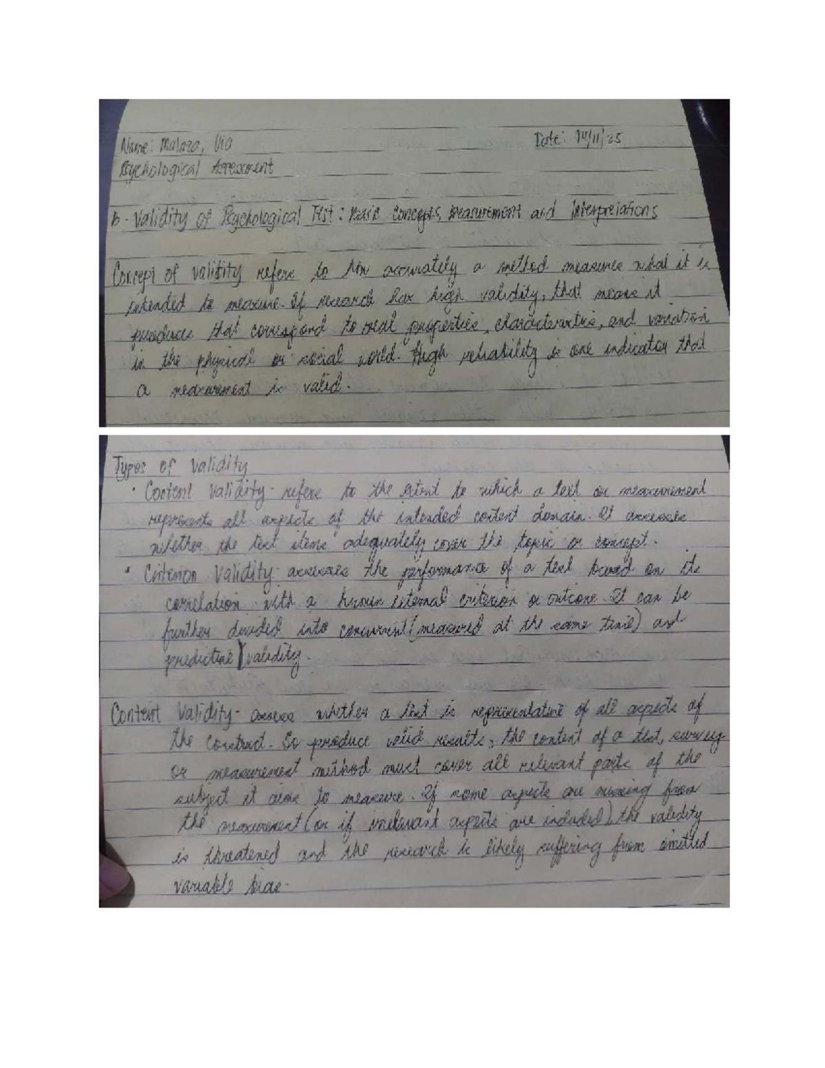 Validity in Psychological Assessment: Key Concepts and Interpretations ...