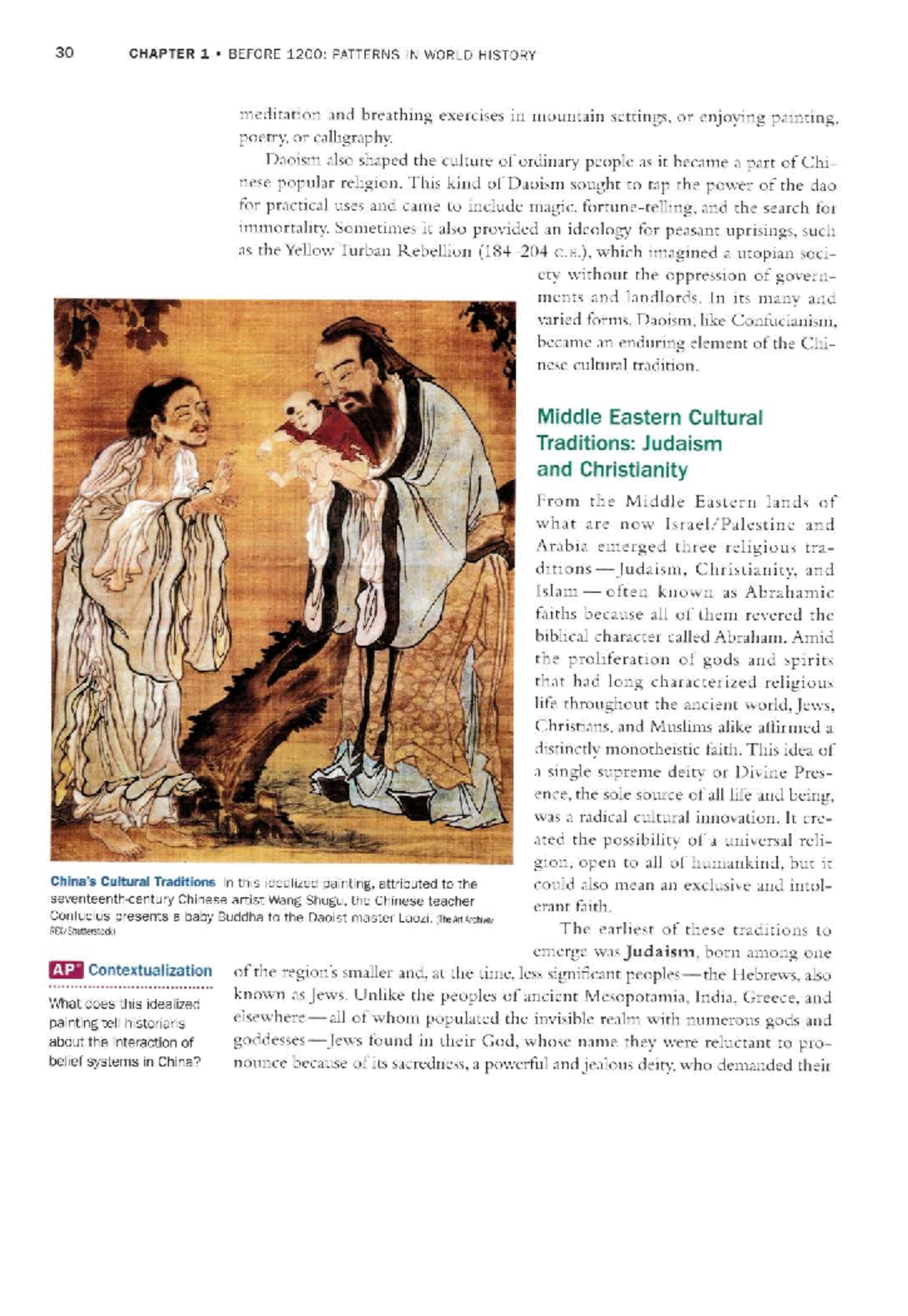 Chapter 1: Patterns in World History (Before 1200) - Reflections on ...