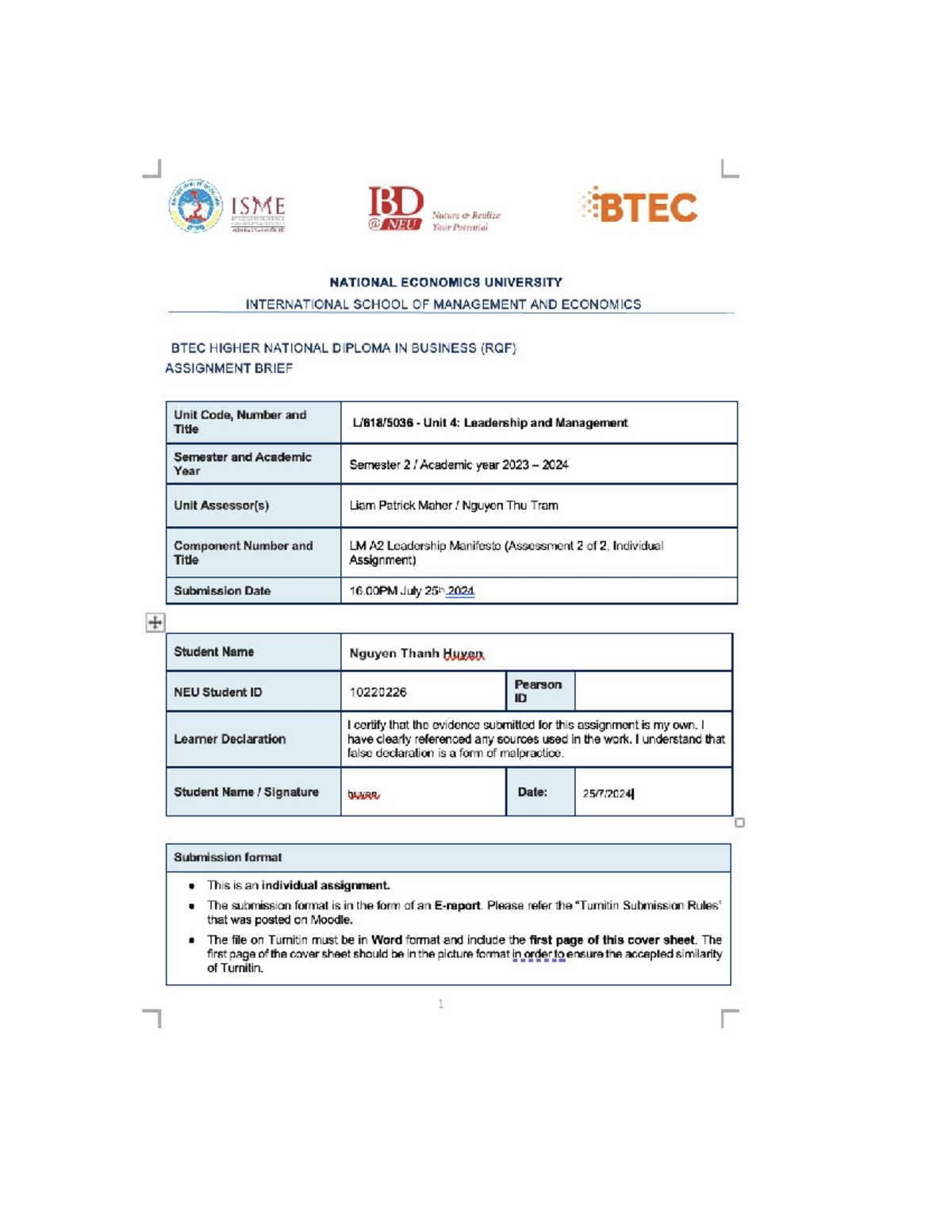 10220226 LM A2 - DDDDDDDD - Table of Contents The company I would like ...