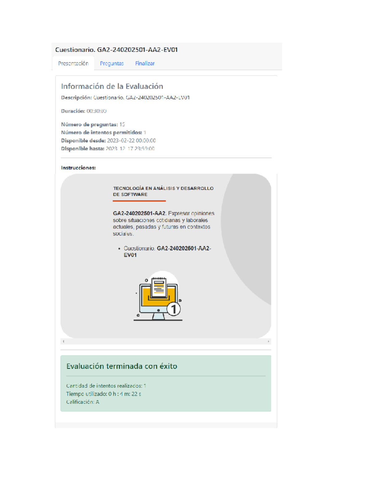 Cuestionario GA2-240202501-AA2-EV01: Preguntas y Respuestas - Studocu