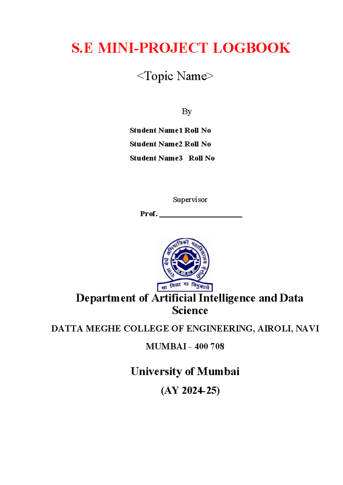 SE DATASCI 2023 Modified Mini Project Log Book - Studocu