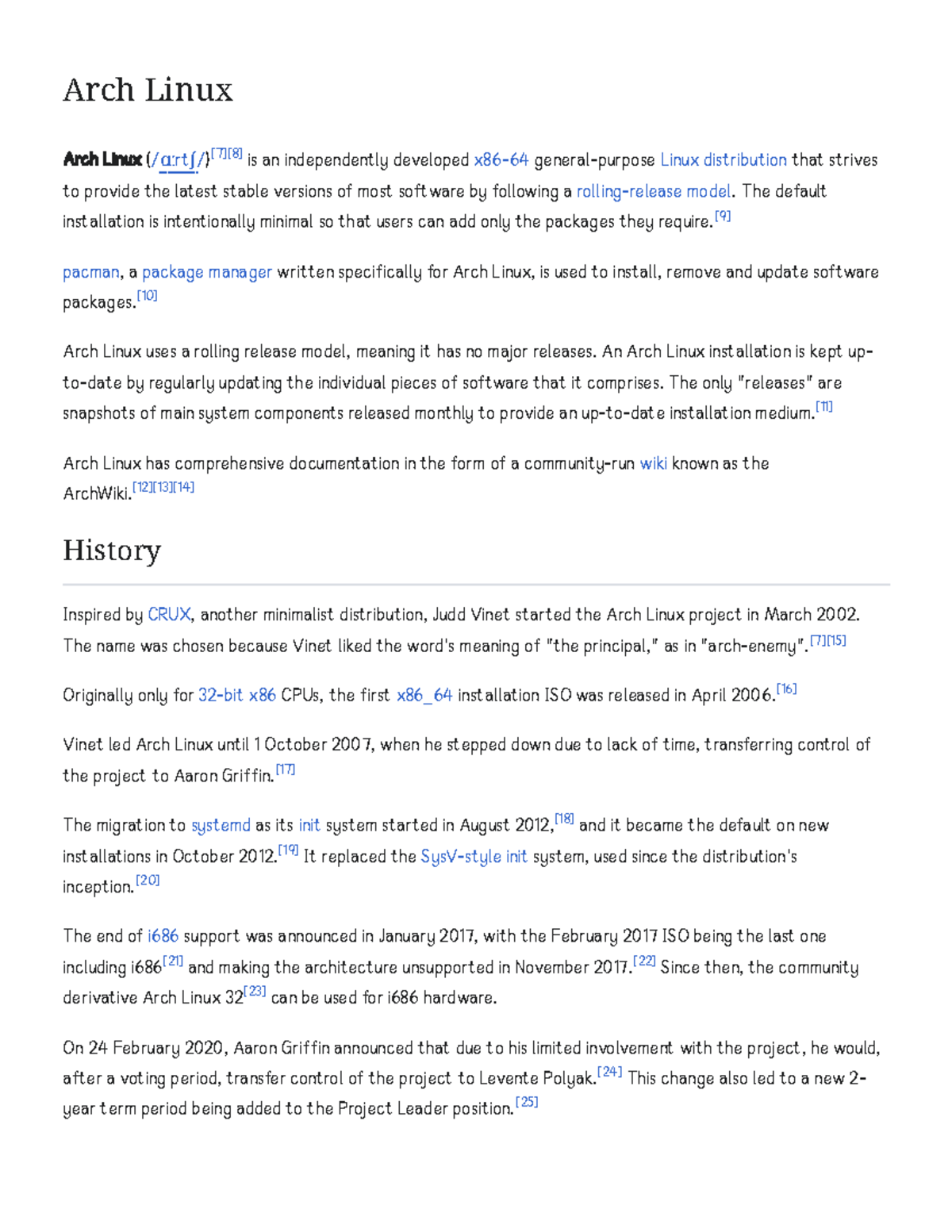 Arch Linux Overview: Features, History, and Package Management - Studocu