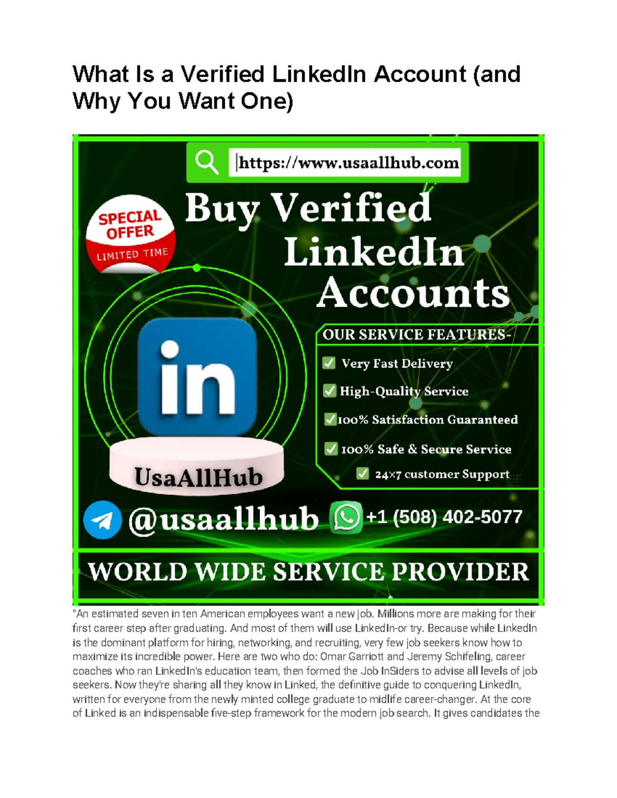 Understanding Verified LinkedIn Accounts: Importance & Benefits - Studocu