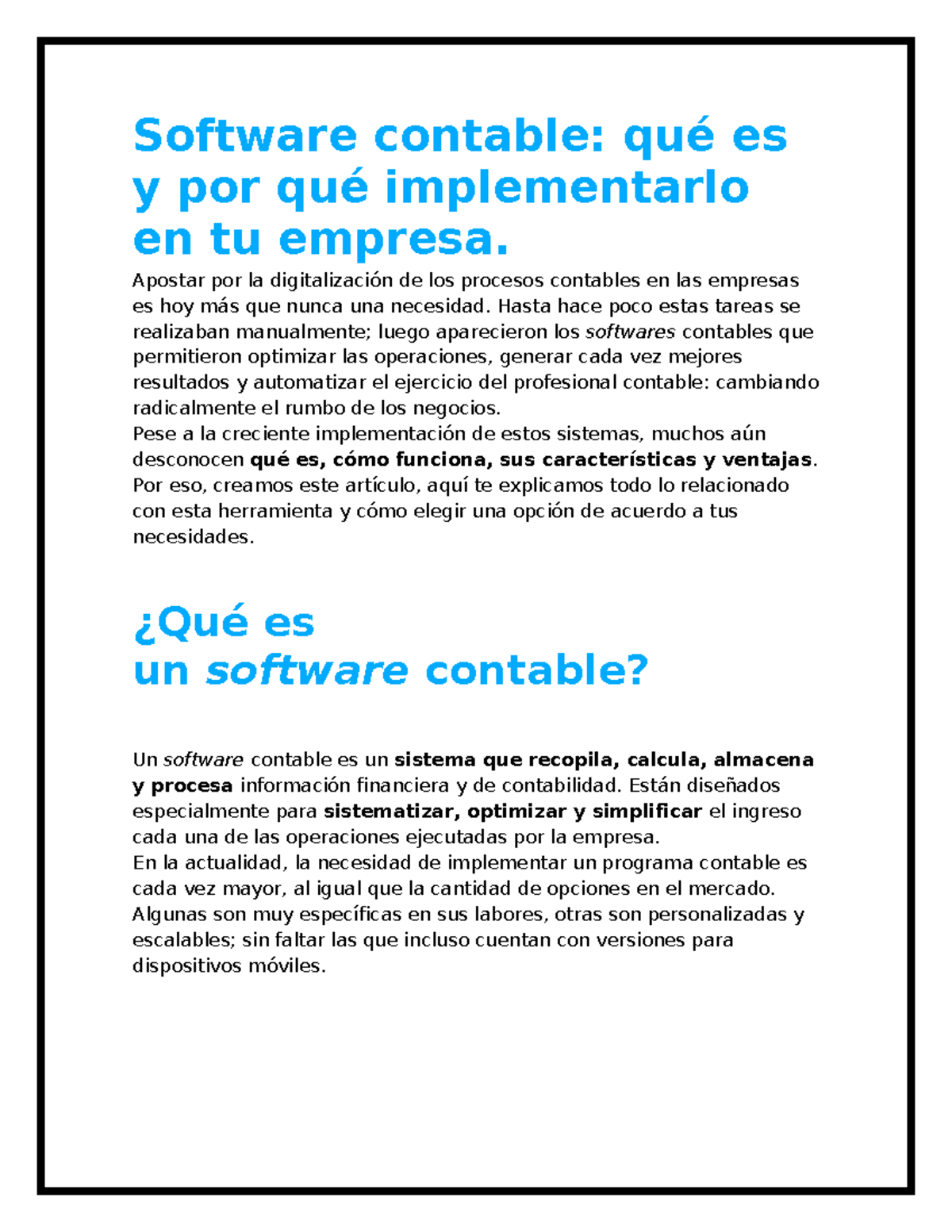 Software contable que es - Software contable: qué es y por qué ...